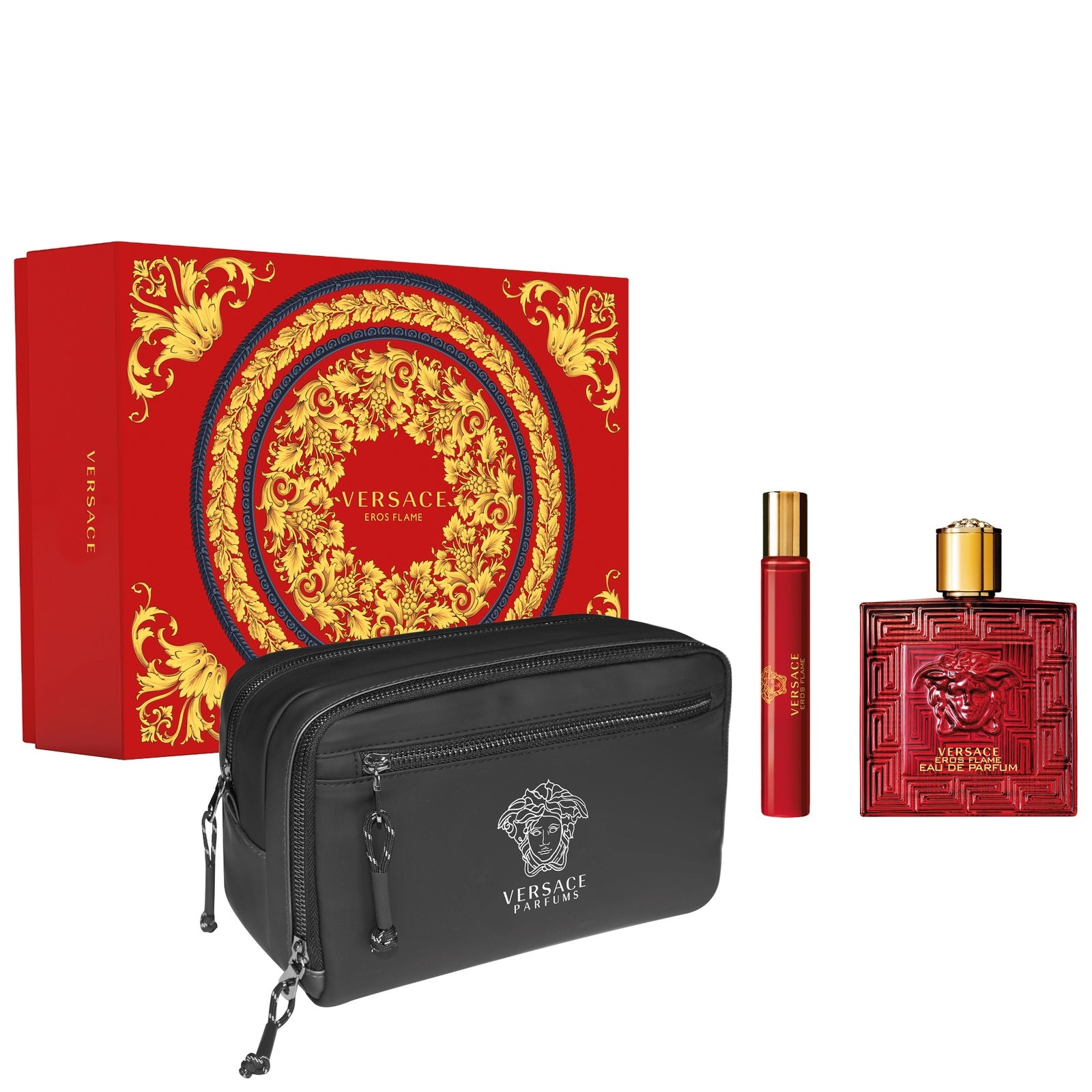 Versace Christmas 2022 Eros Flame Eau de Parfum Spray 100ml Gift Set ...