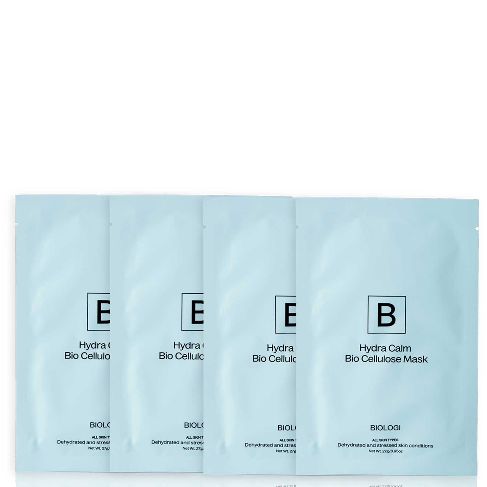 Biologi Hydra Calm Bio Cellulose Mask (Set of 4) | LOOKFANTASTIC