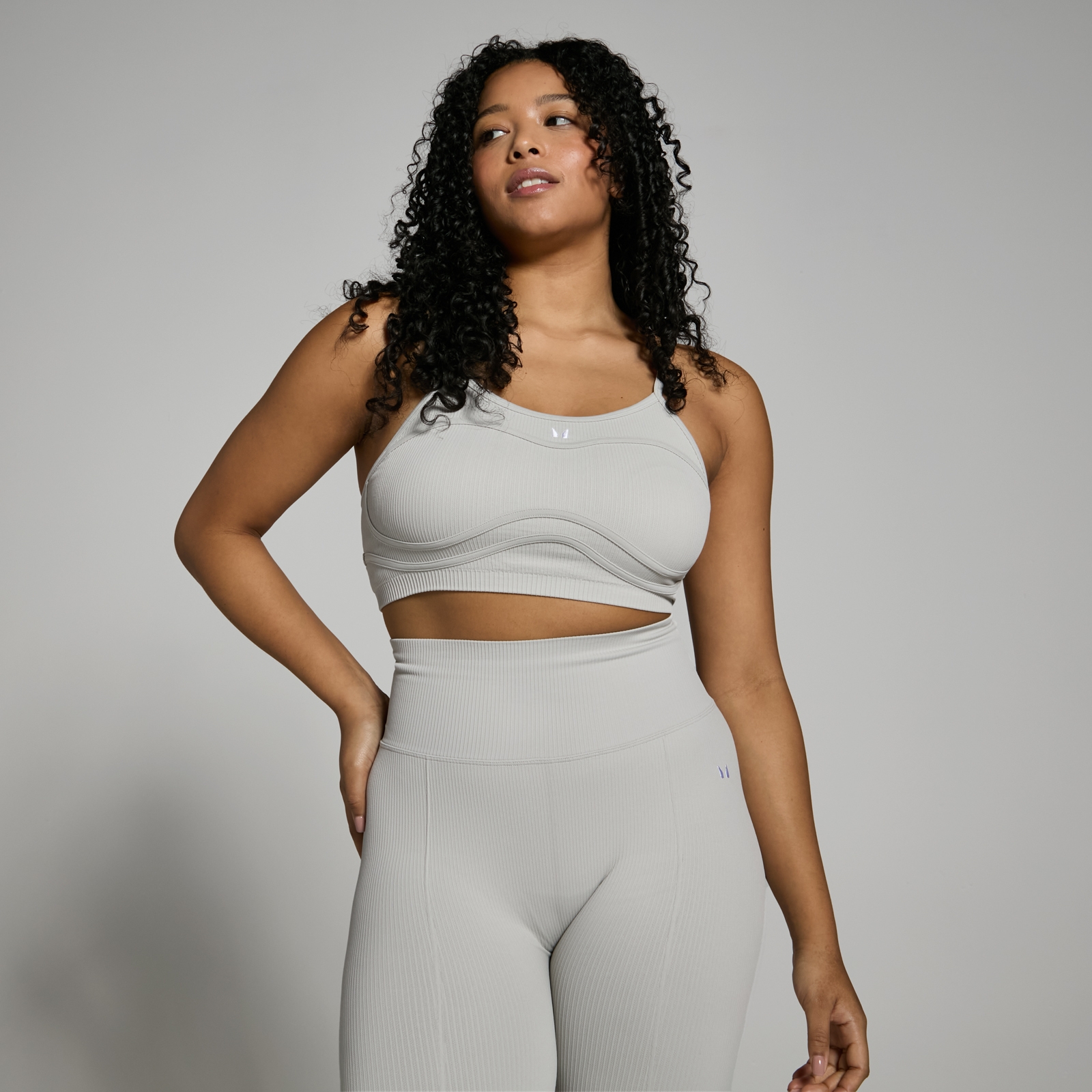 MP Women's Lifestyle Ribbed Leggings - Light Grey | Myprotein UK