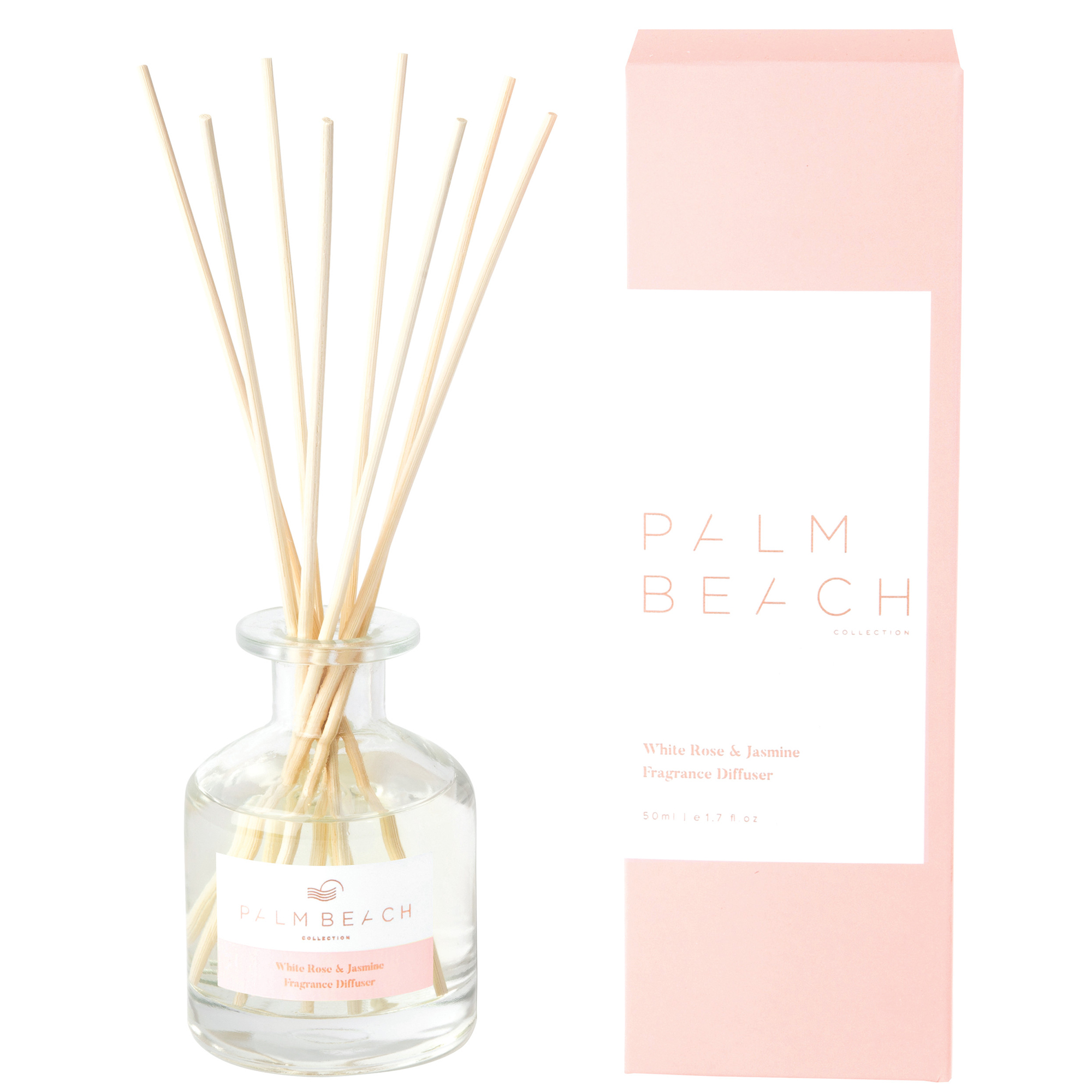 Palm Beach Collection White Rose and Jasmine Mini Fragrance Diffuser ...