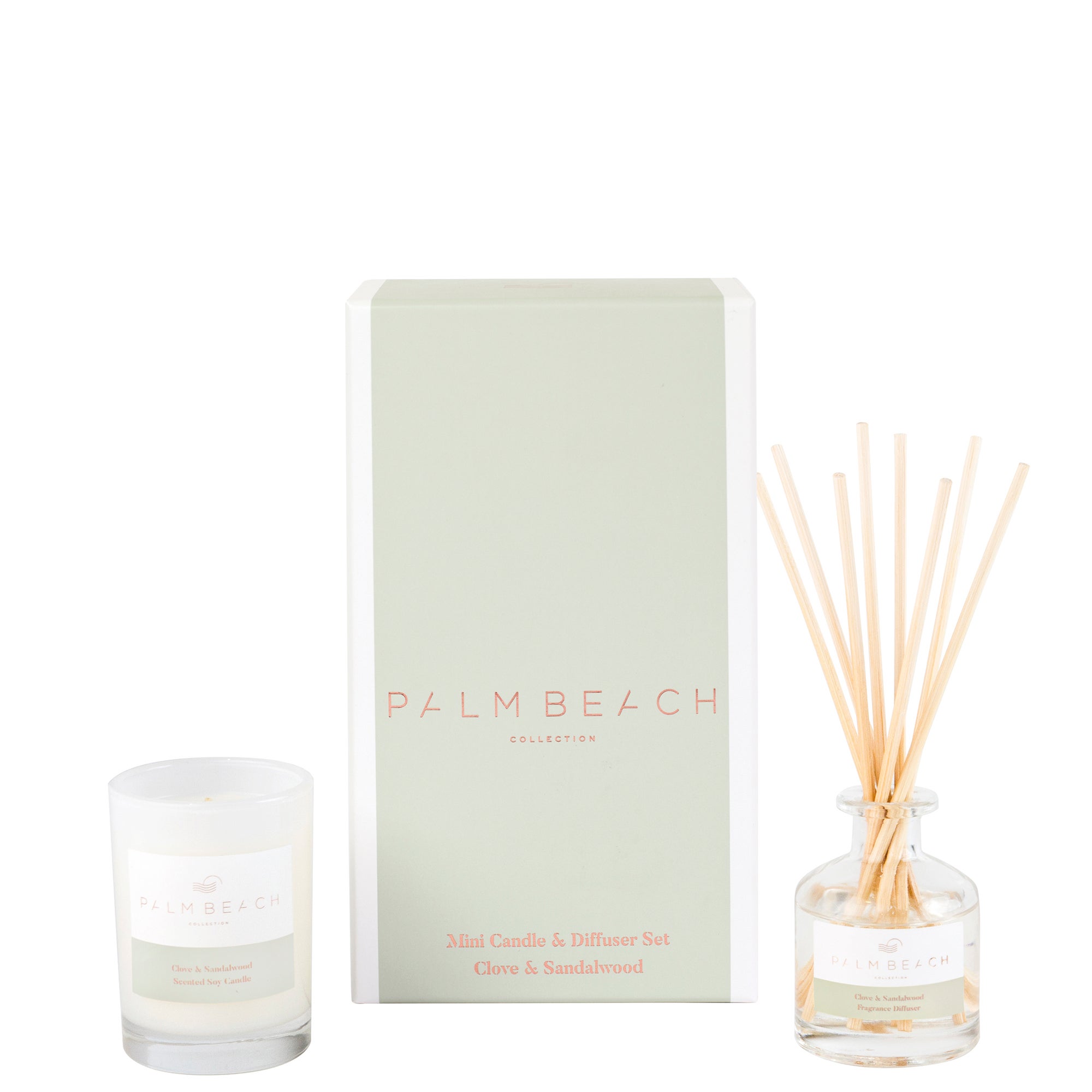 Palm Beach Collection Clove and Sandalwood Mini Candle and Diffuser ...