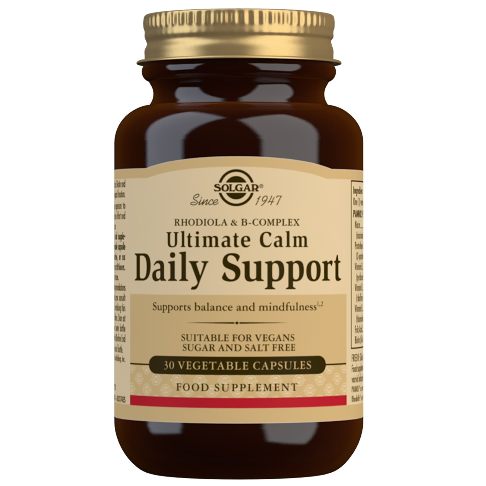 Solgar Botanical & Herb Ultimate Calm Daily Support Vegetable Capsules ...