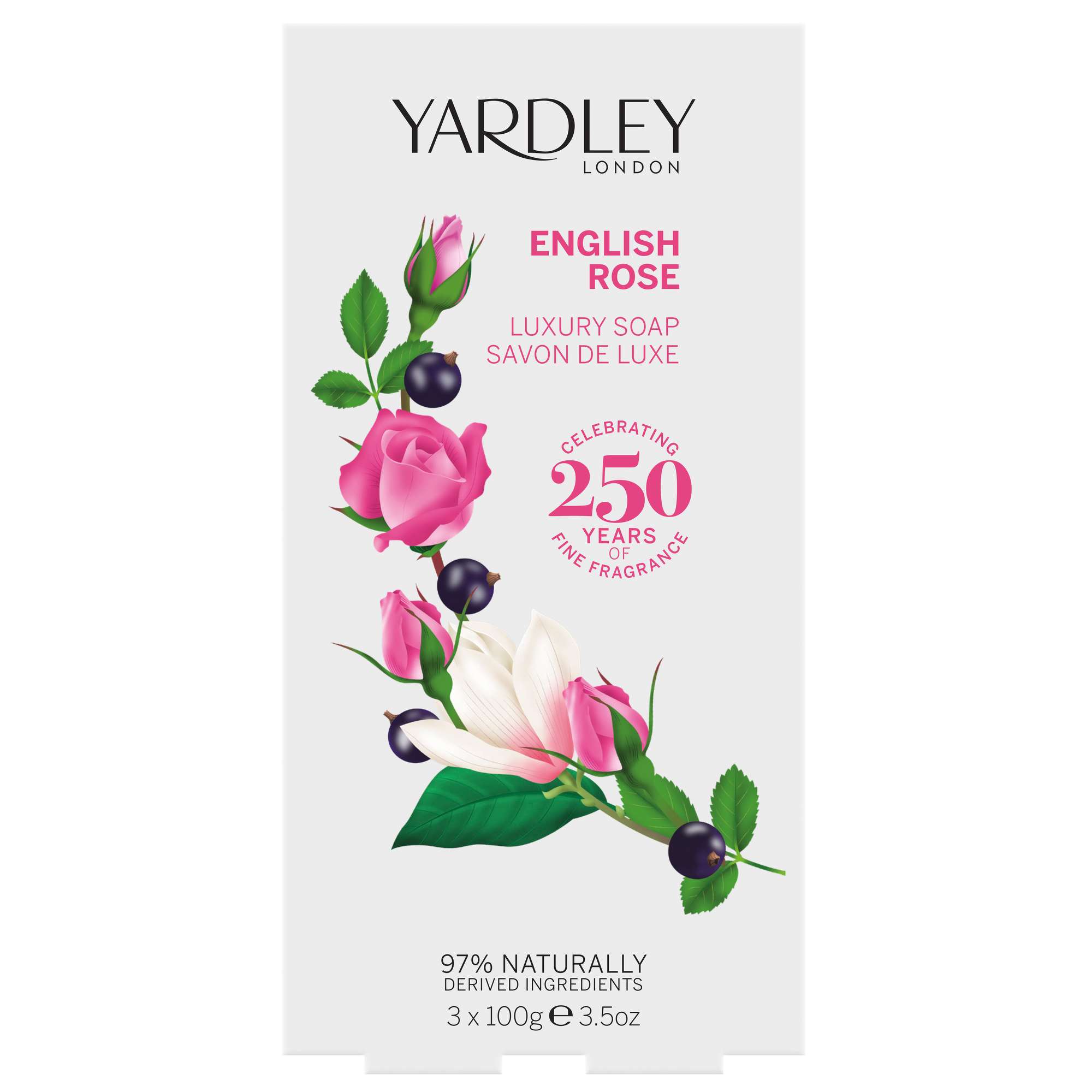 Yardley English Rose Soap 3 x 100g | allbeauty