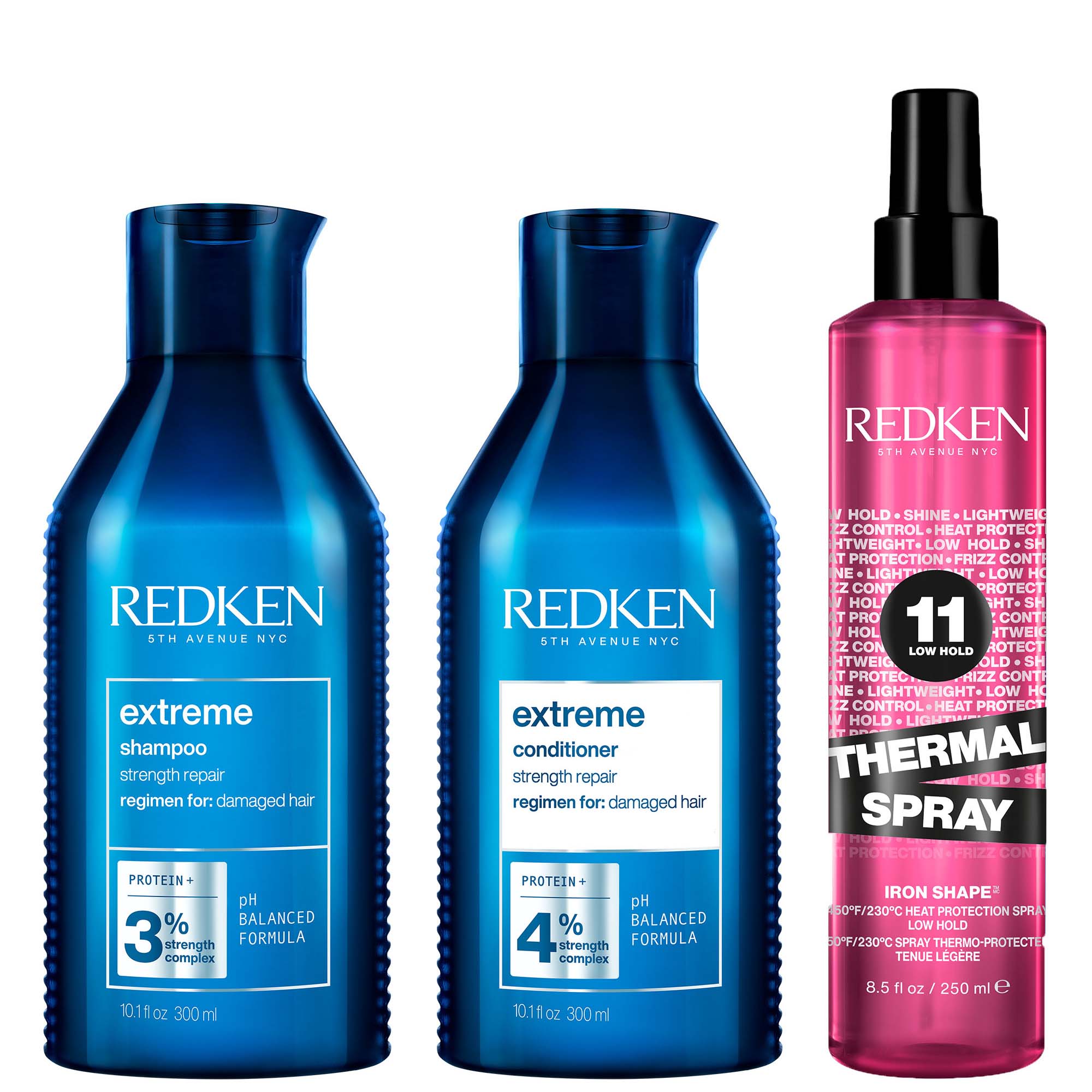 Redken Extreme Shampoo and Conditioner For Damaged Hair with Thermal ...
