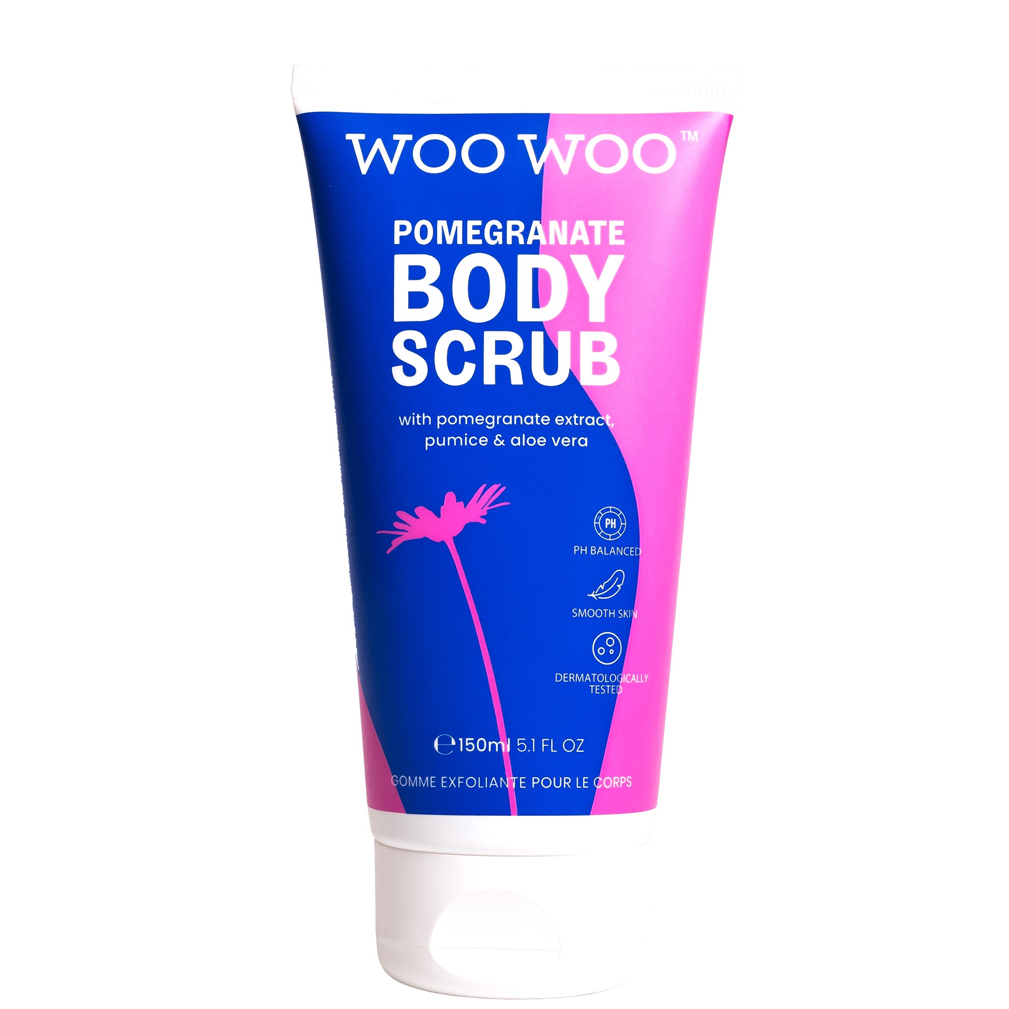 WooWoo Tame It! Skin Saviour Pomegranate Body Scrub 150ml | LOOKFANTASTIC