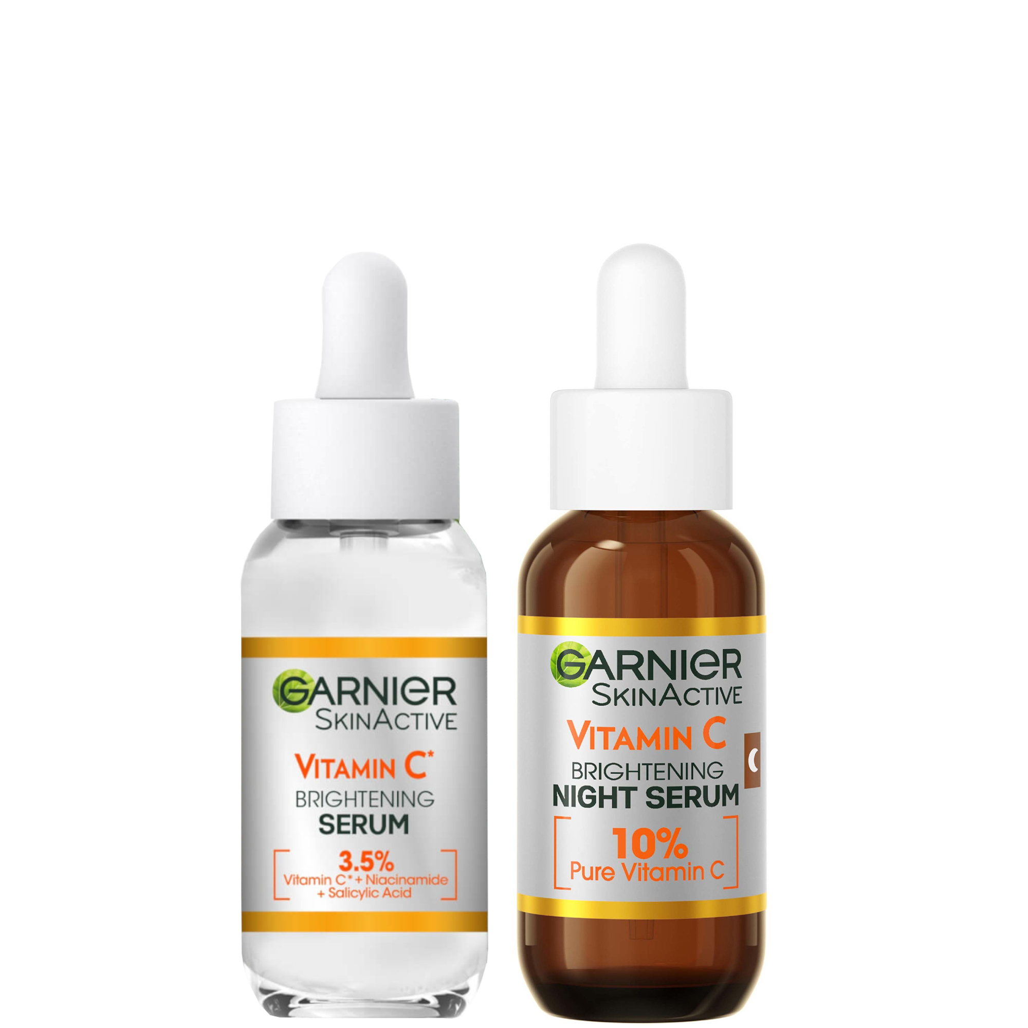 Garnier Vitamin C Day and Night Serum Set for Face, Anti-Dark Spots and Brightening 30ml ...