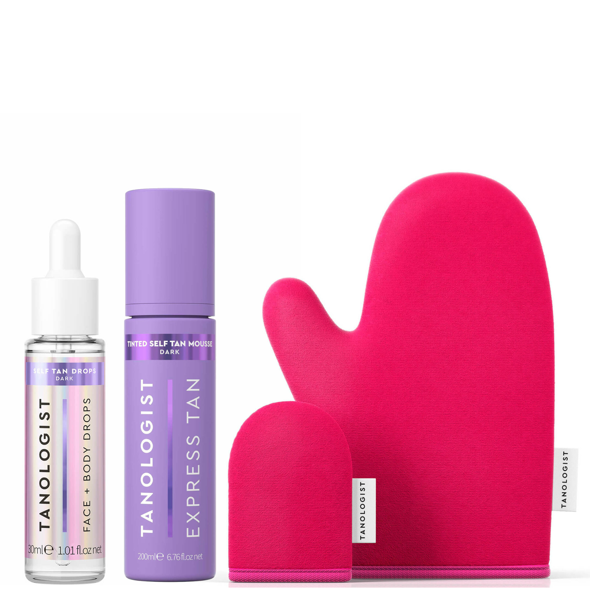 Tanologist Dark Drops, Tinted Mousse and Mitt Bundle | LOOKFANTASTIC