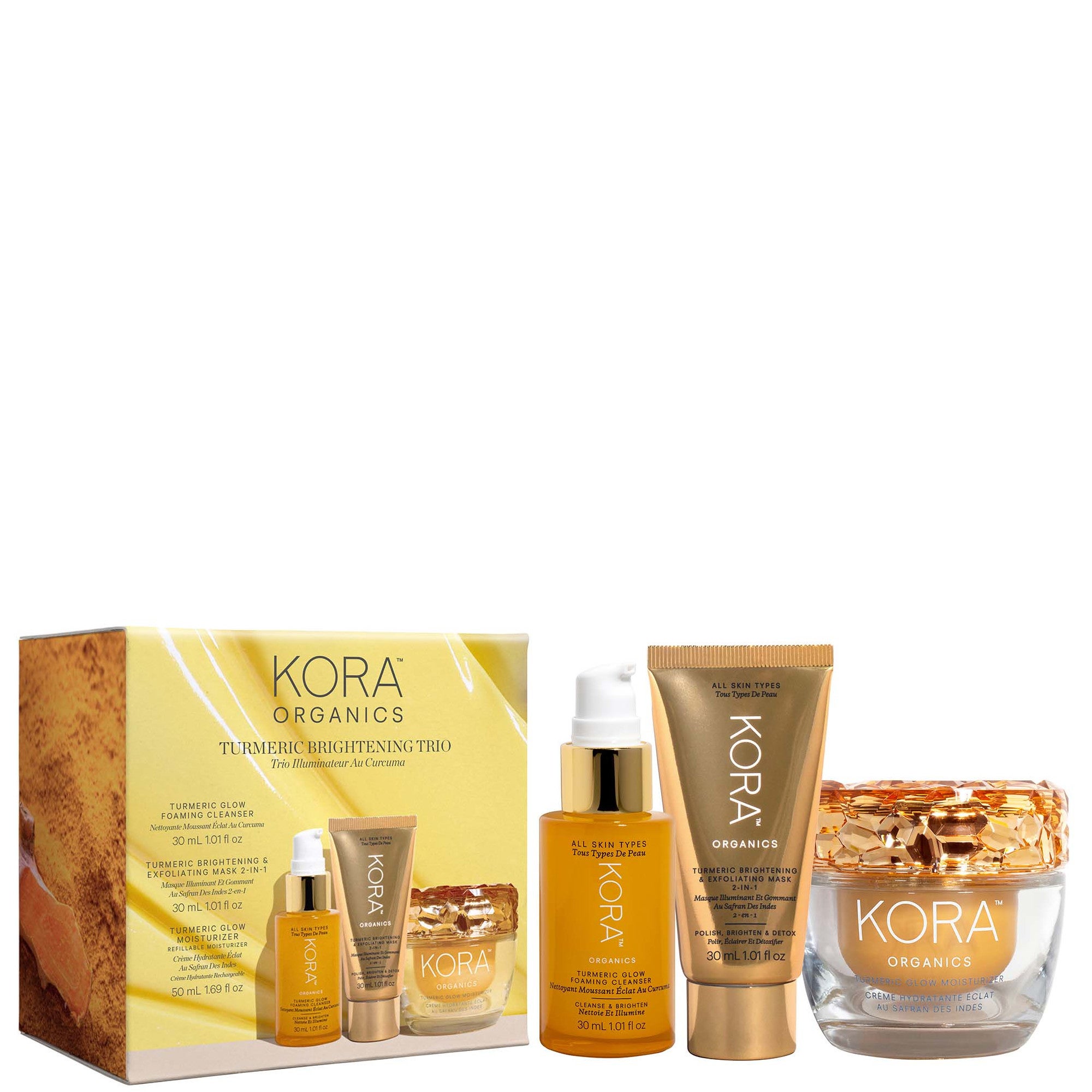 Kora Organics Turmeric Brightening Trio | Cult Beauty