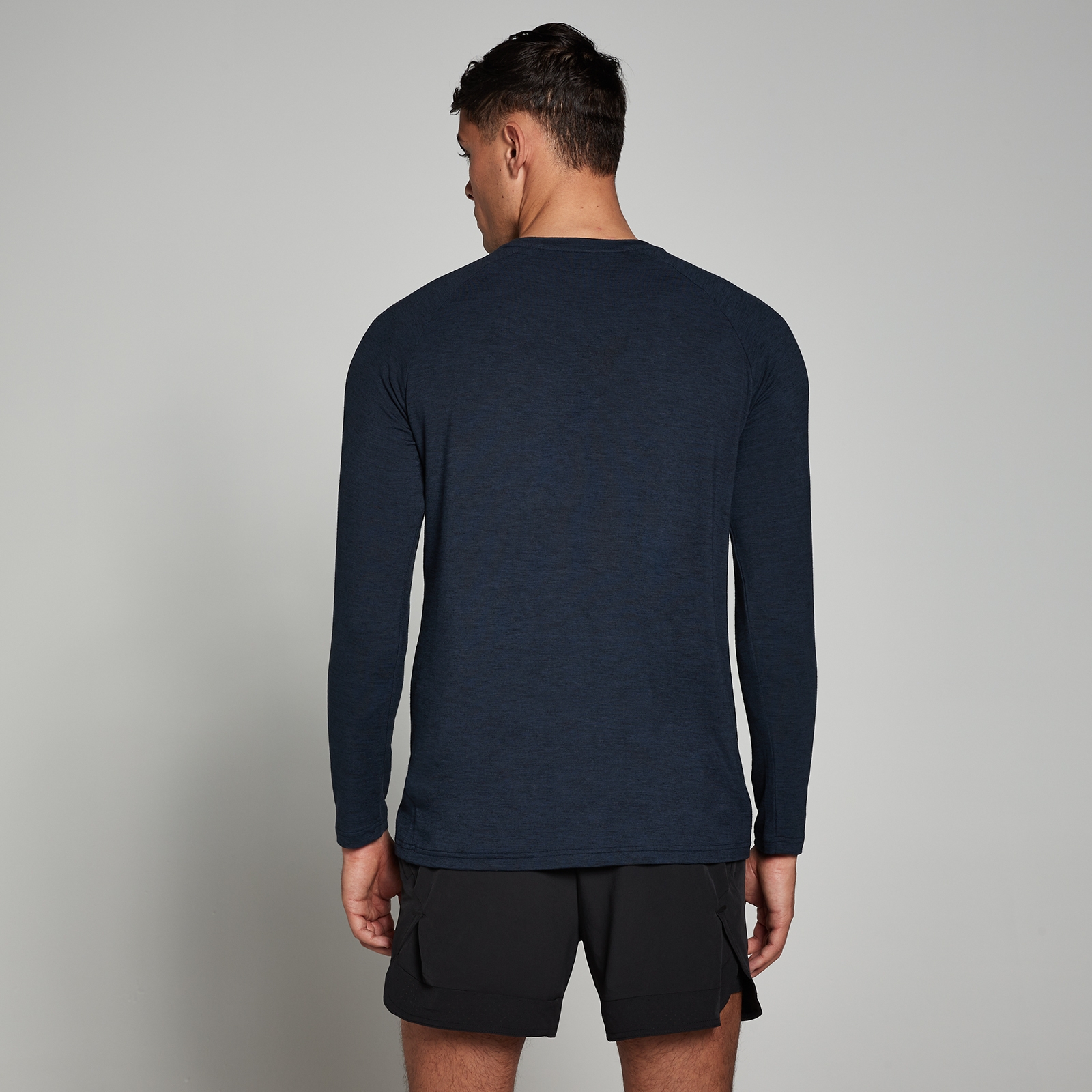 MP Performance shirt met lange mouwen voor heren - Gemêleerd zwart ...