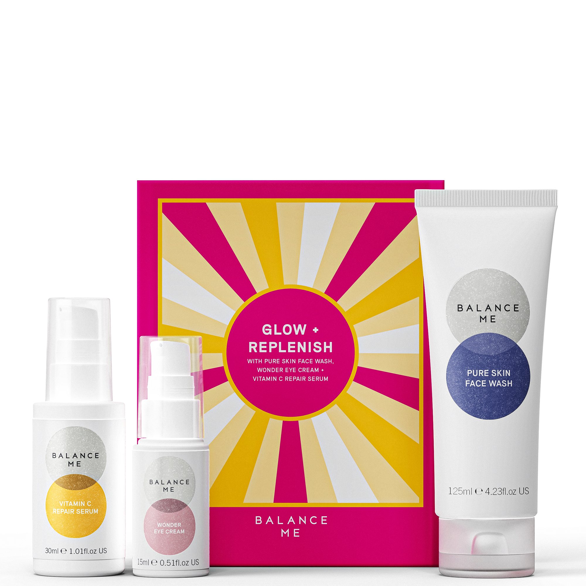 Balance Me Glow and Replenish Set | LOOKFANTASTIC