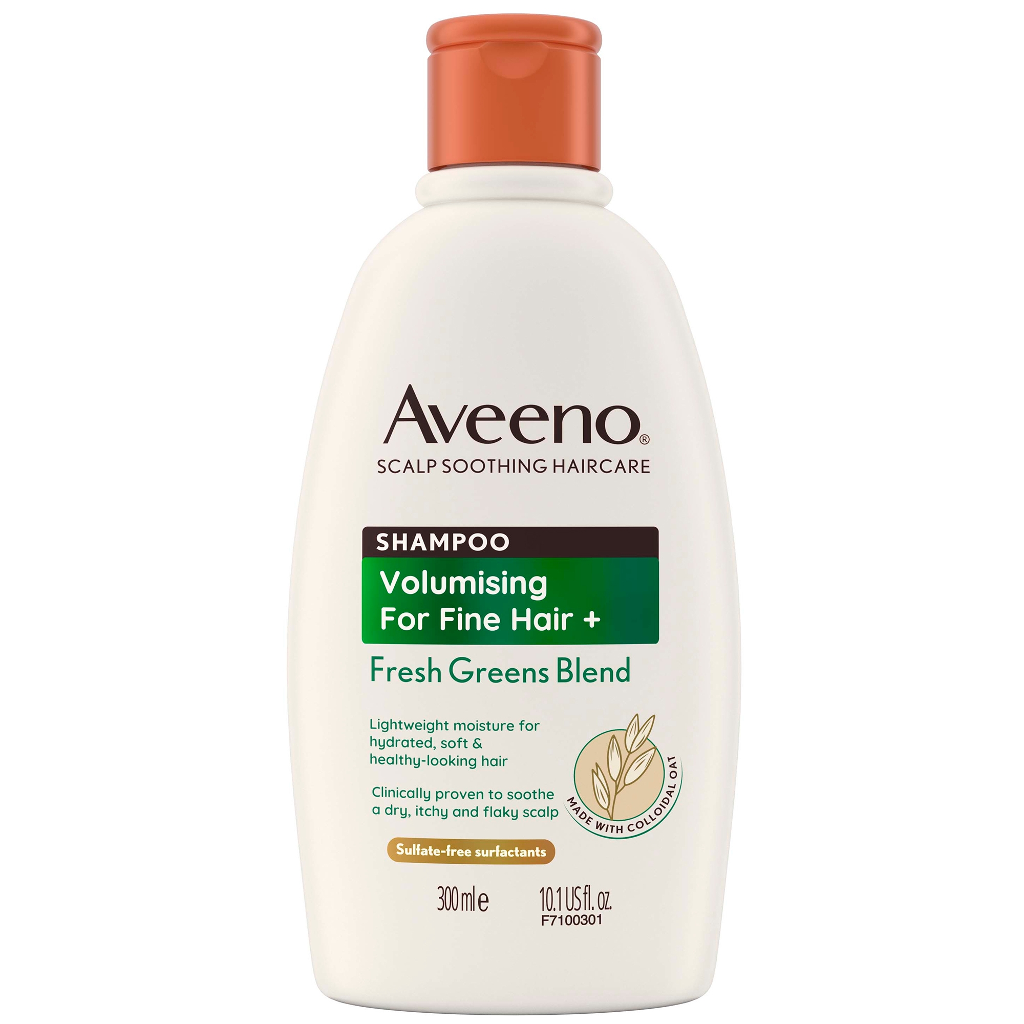 Aveeno Haircare Volumising+ Fresh Greens Blend Shampoo with Rosemary ...
