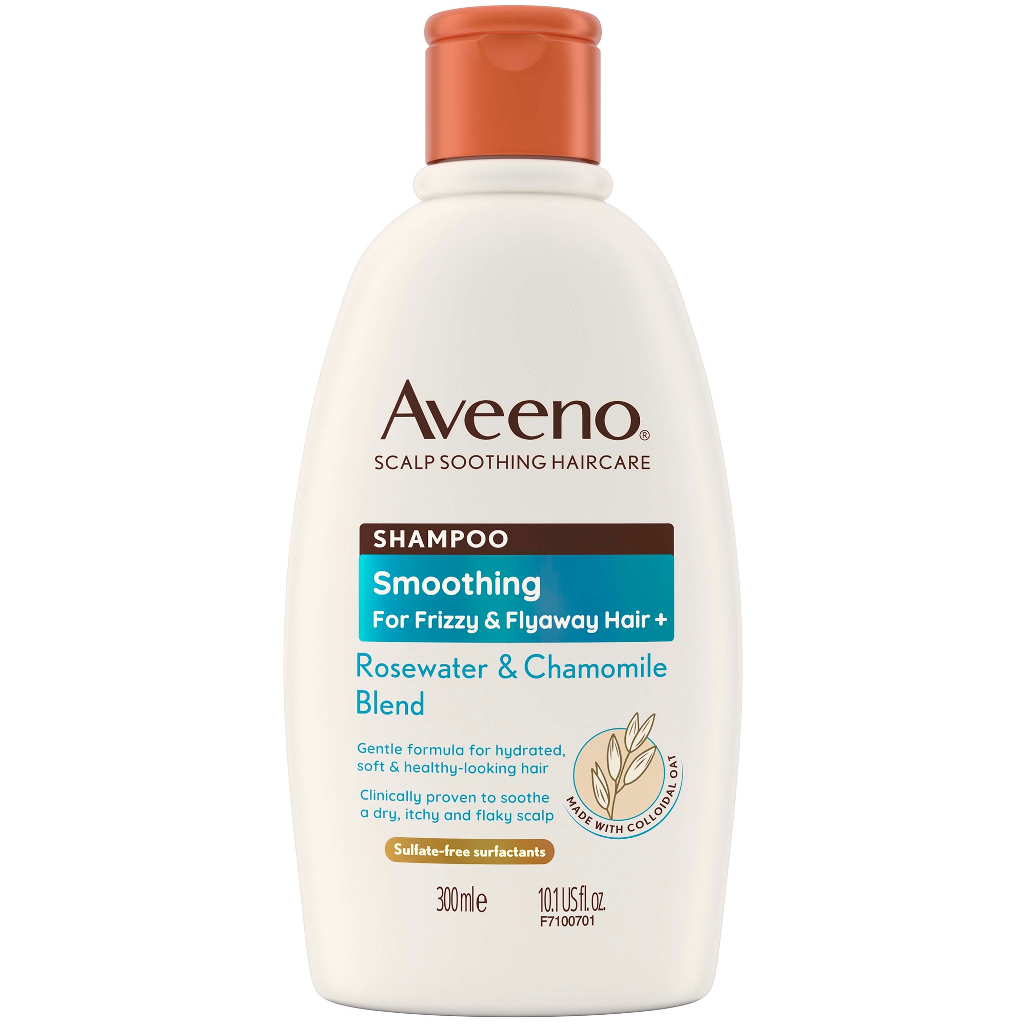 Aveeno Haircare Smoothing+ Rose Water and Chamomile Blend Shampoo 300ml ...