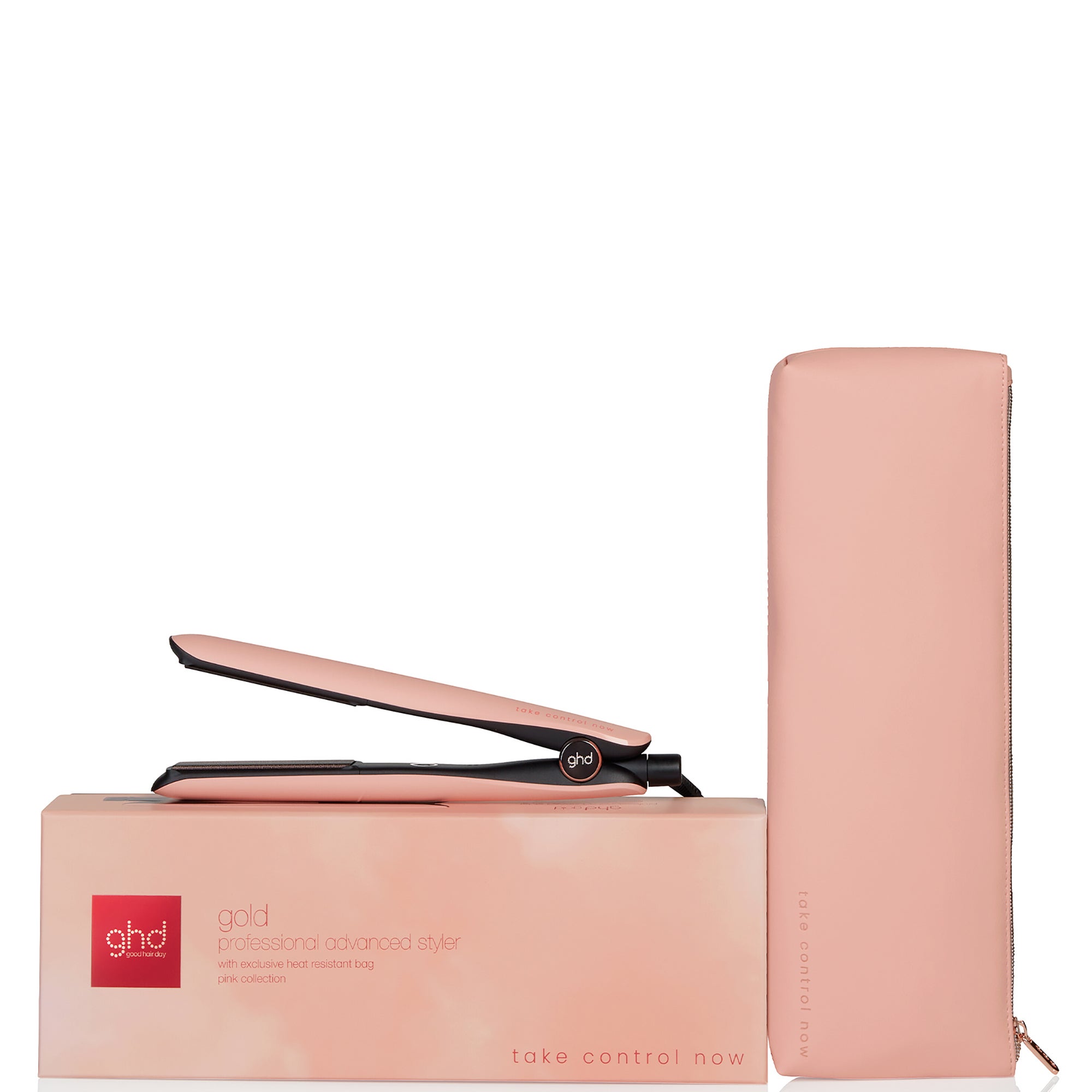 ghd Gold Pink Charity Edition Hair Straightener - Peach | Cult Beauty