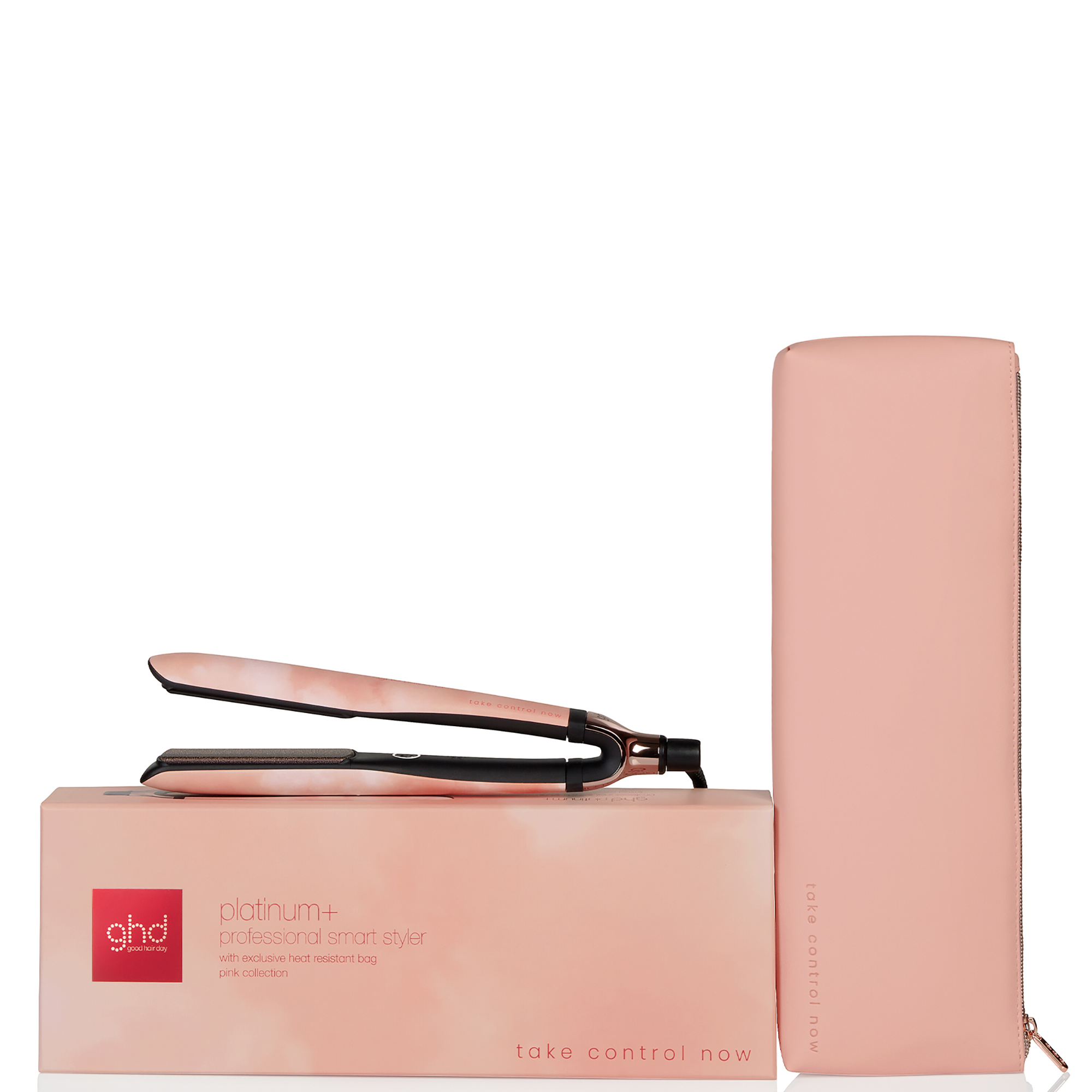 ghd Platinum+ Pink Charity Edition Hair Straightener - Peach Pattern ...