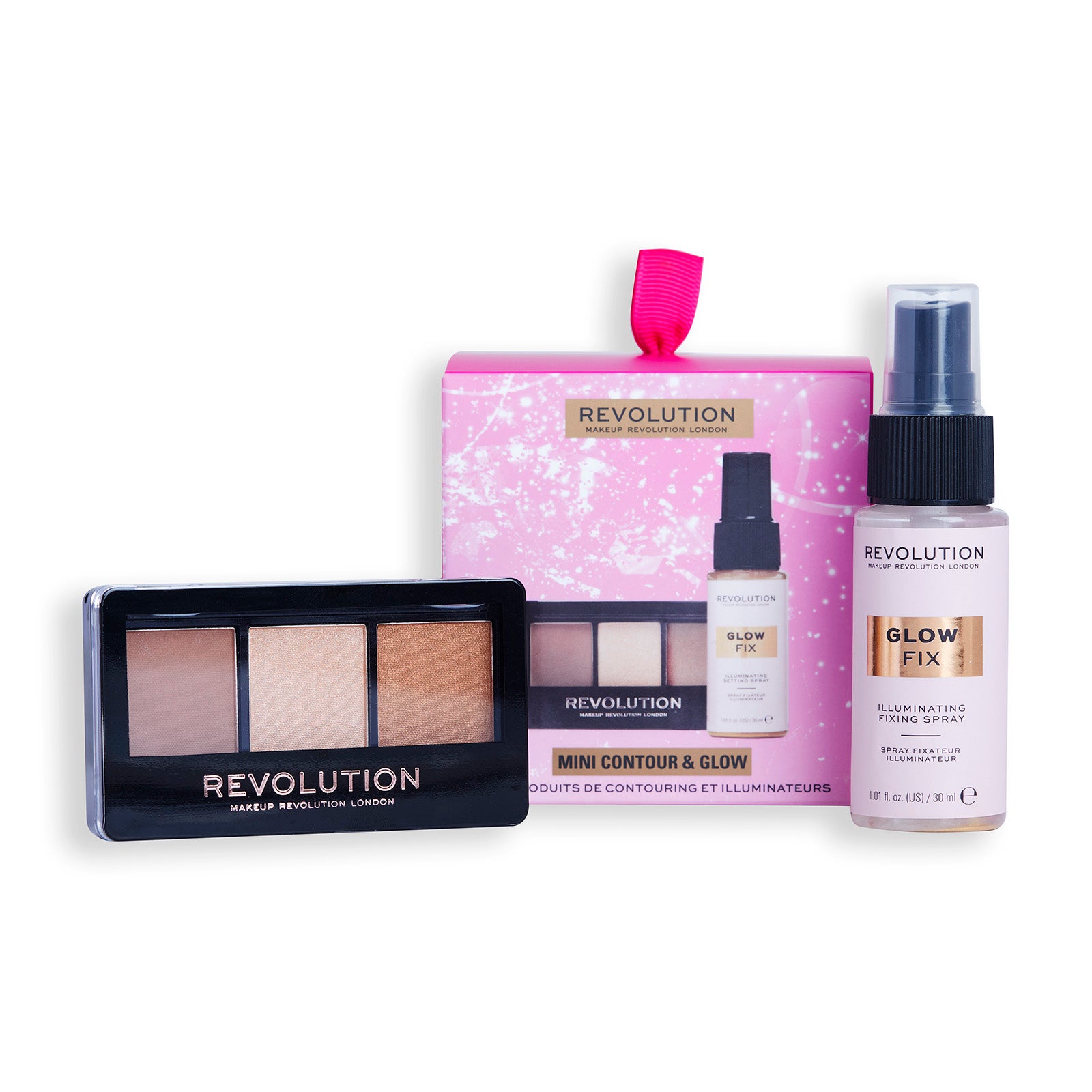 Makeup Revolution Mini Contour and Glow Gift Set | LOOKFANTASTIC