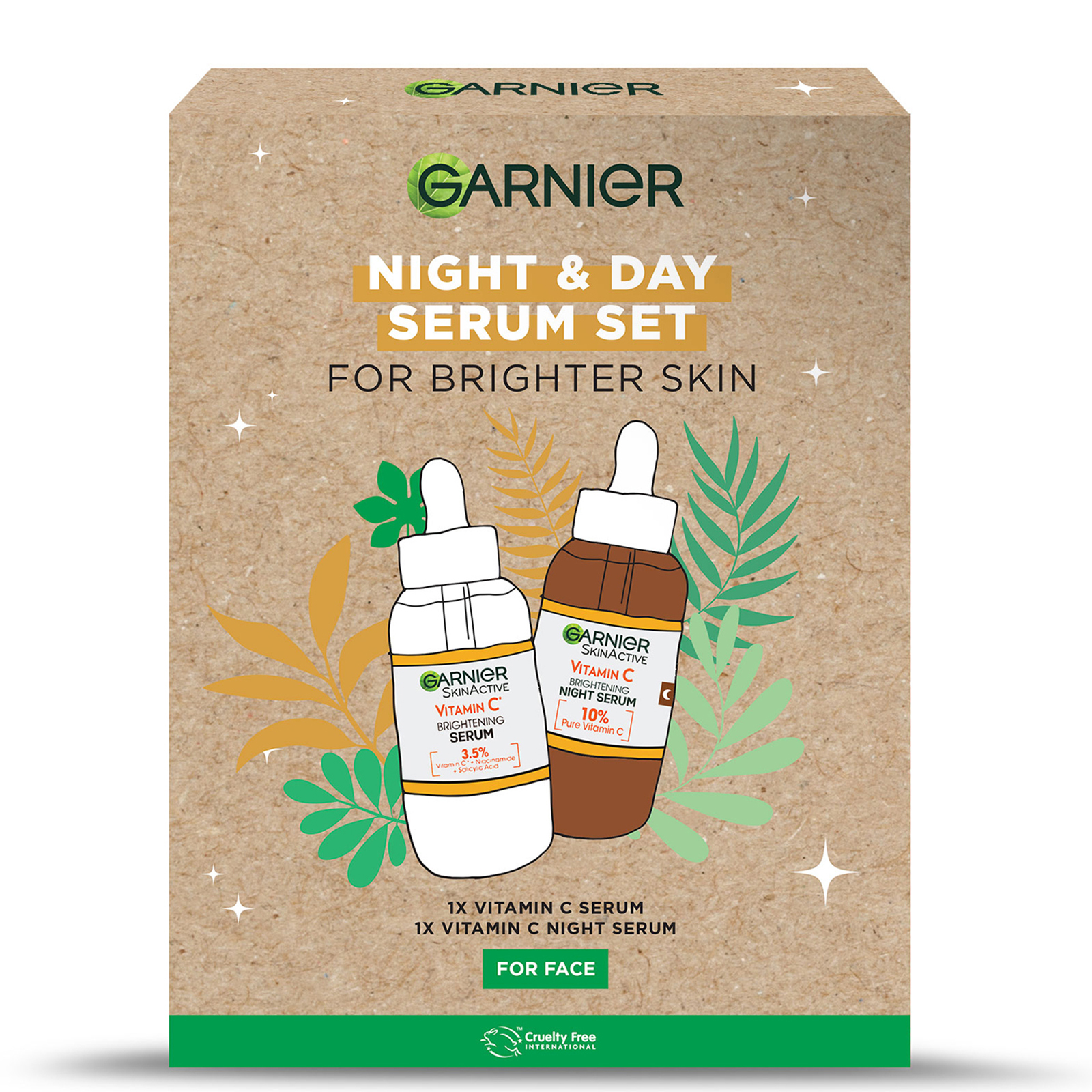 Garnier Vitamin C Day and Night Serum Gift Set for Face, Anti-Dark ...