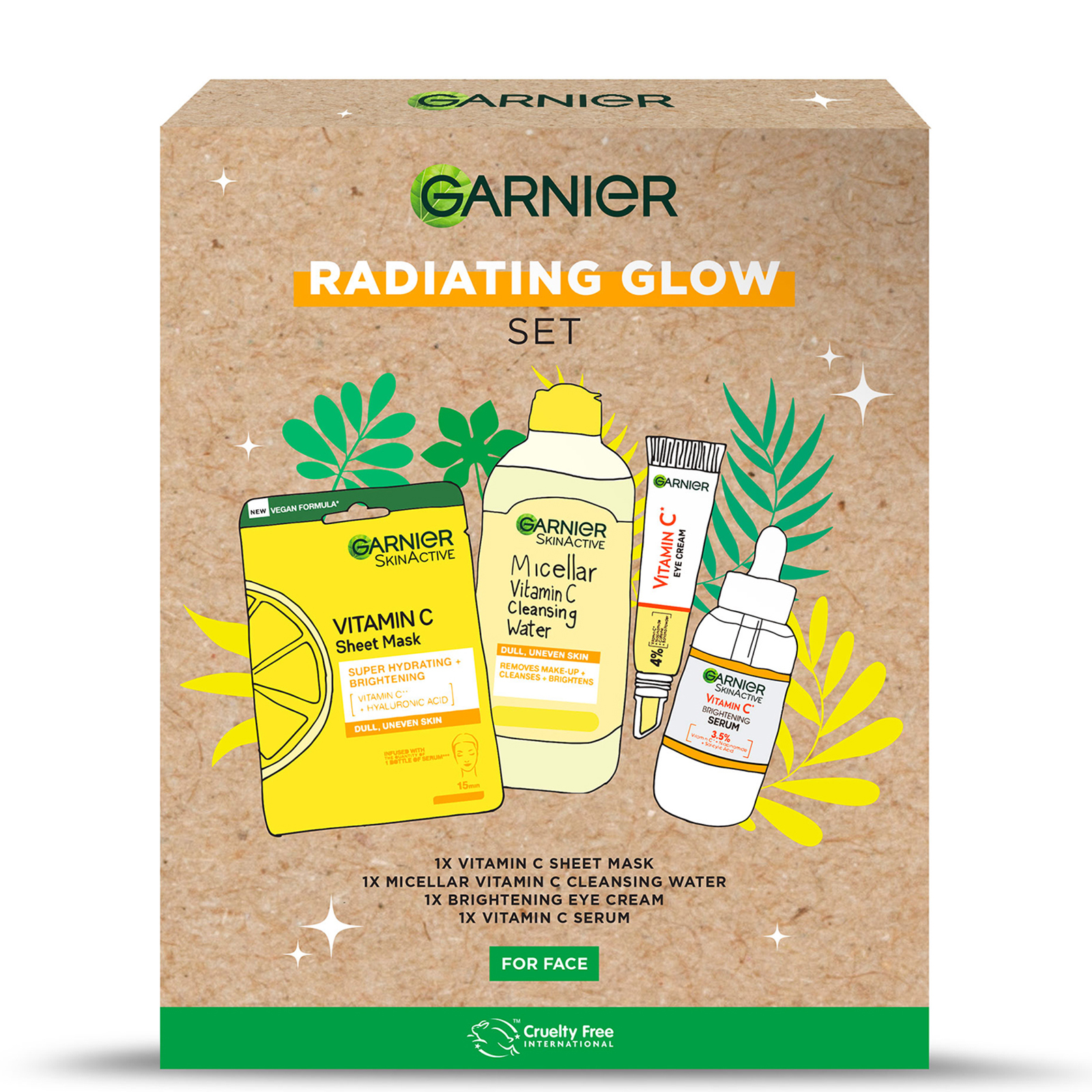 Garnier Radiating Glow Set for Face: Enjoy the Brightening Power of ...