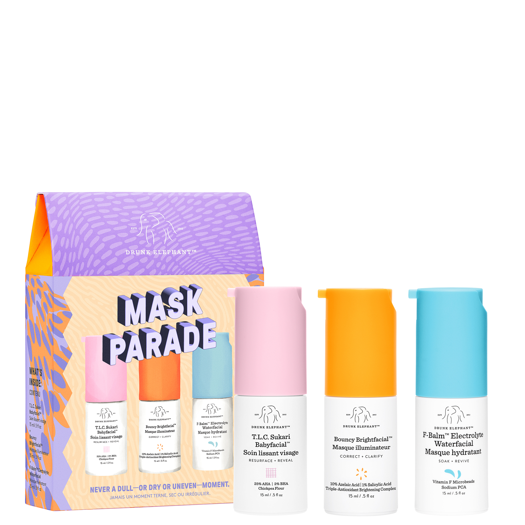 Drunk Elephant Mask Parade Set (Worth £61.00) | LOOKFANTASTIC