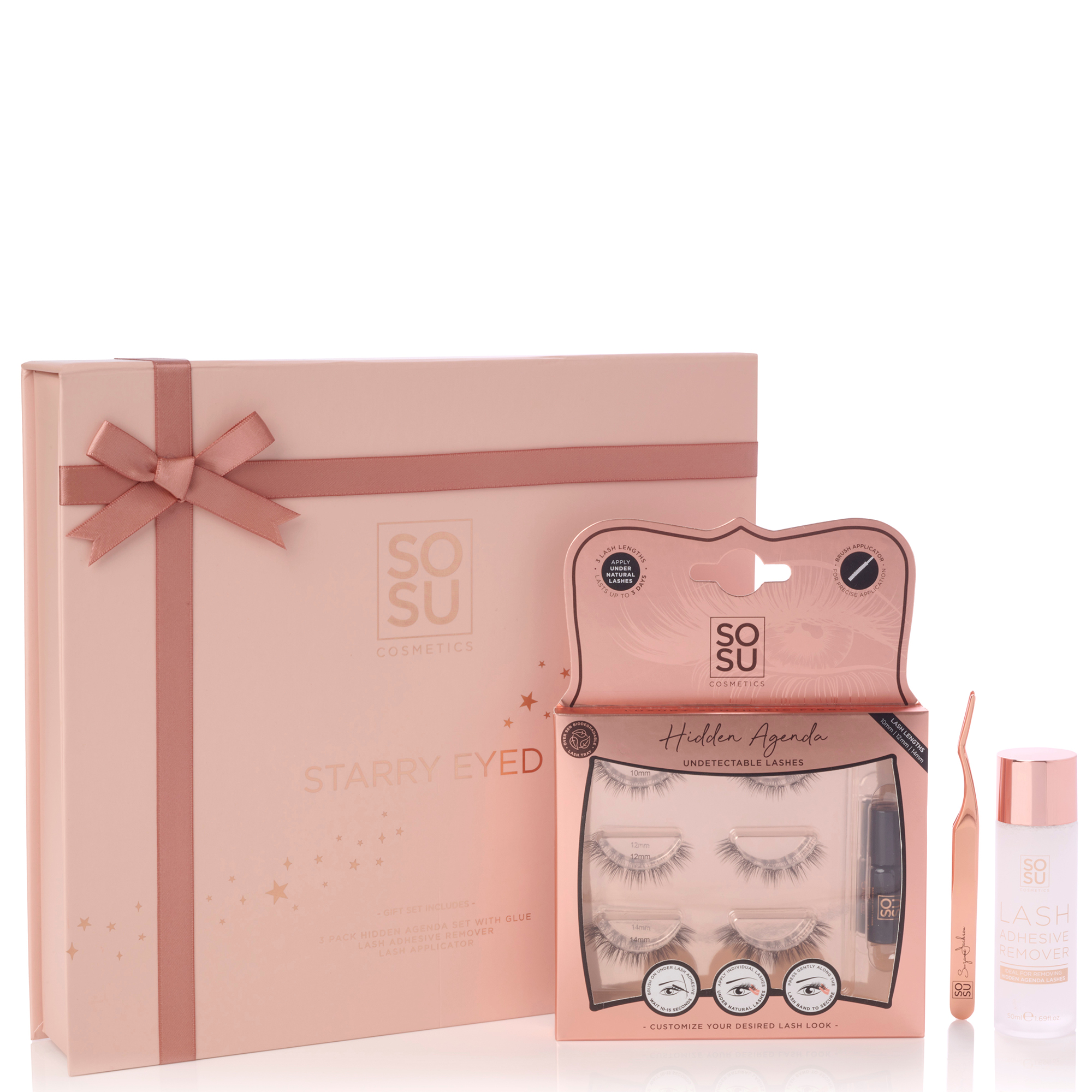 SOSU Cosmetics Starry Eyed' Hidden Agenda Lashes Essentials Kit ...
