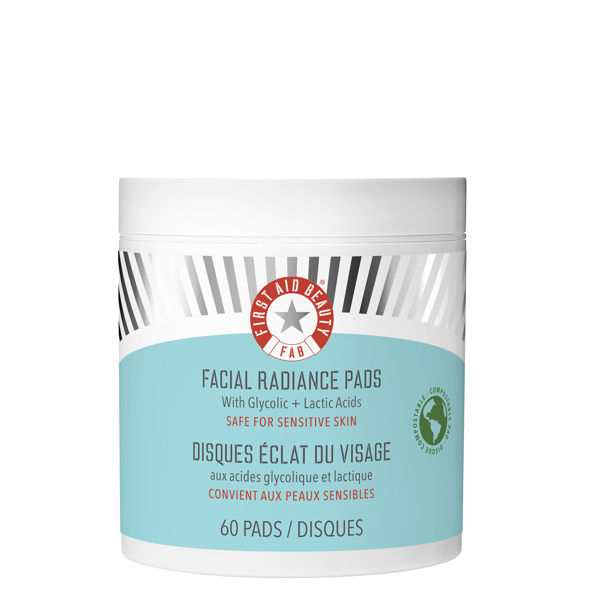 First Aid Beauty Facial Radiance Pads with Glycolic and Lactic Acids ...