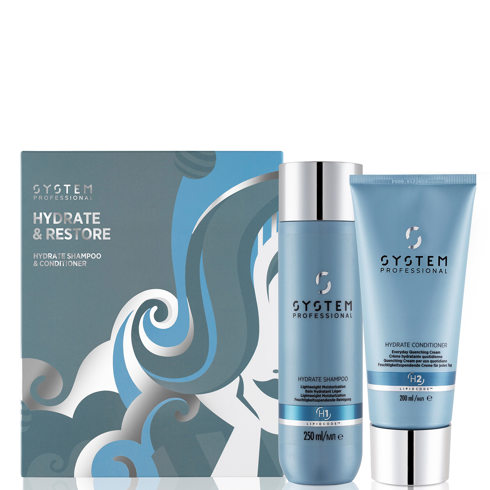 System Professional Hydrate, Hydrate and Restore Hair Gift Set (Worth £ ...