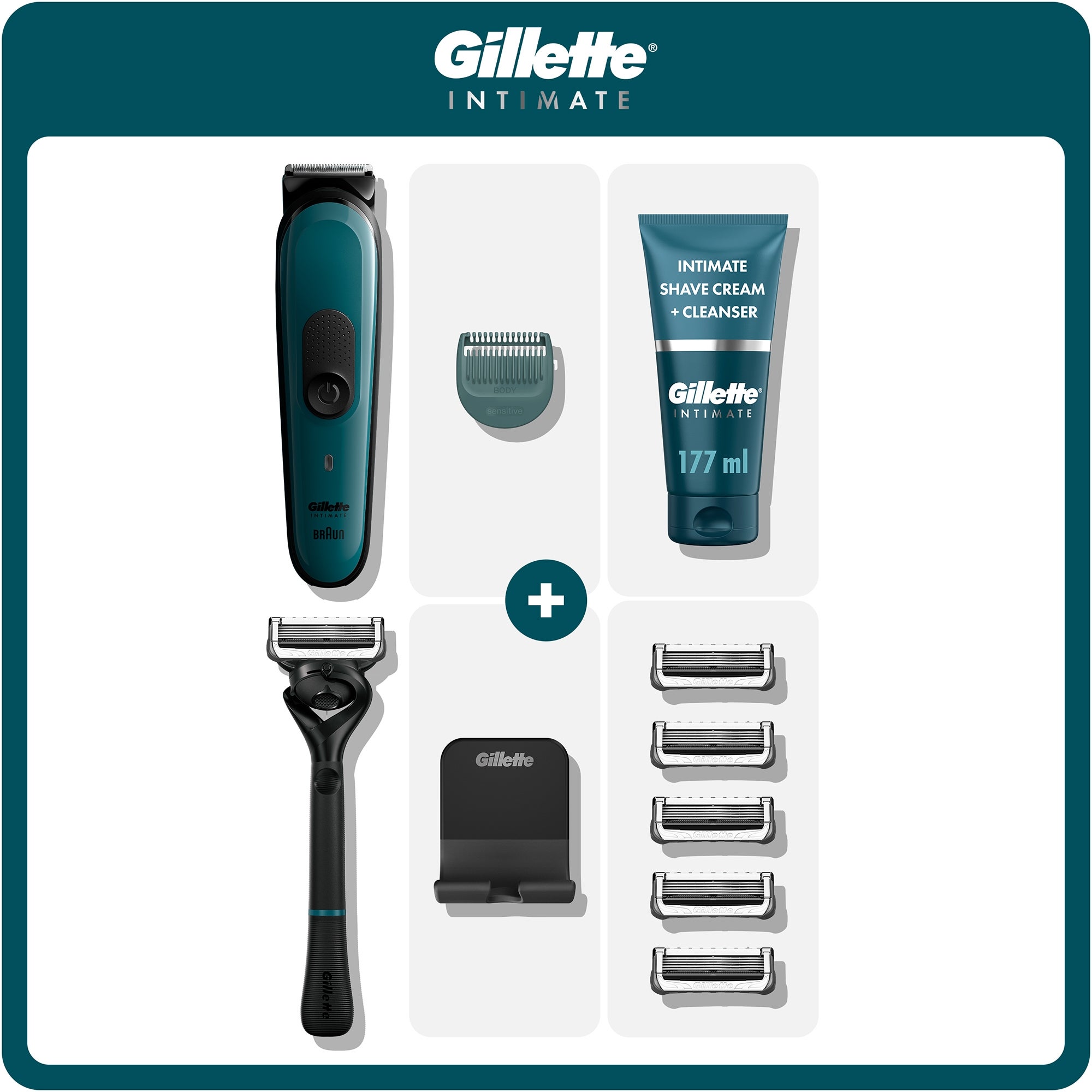 Gillette Intimate Shaving Kit - Trimmer i3 & Bundle | Gillette UK