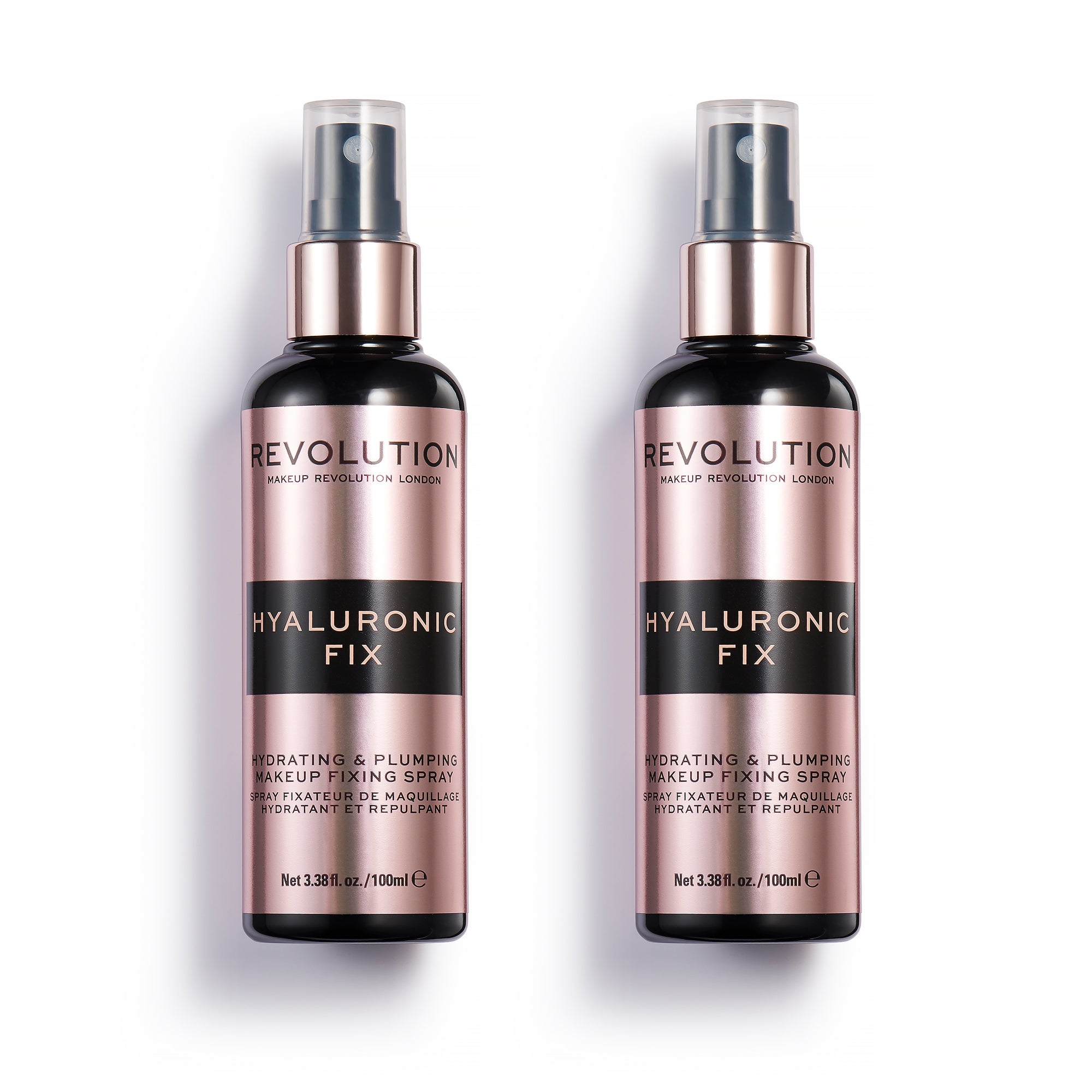 Makeup Revolution Hyaluronic Fixing Spray Duo | LOOKFANTASTIC