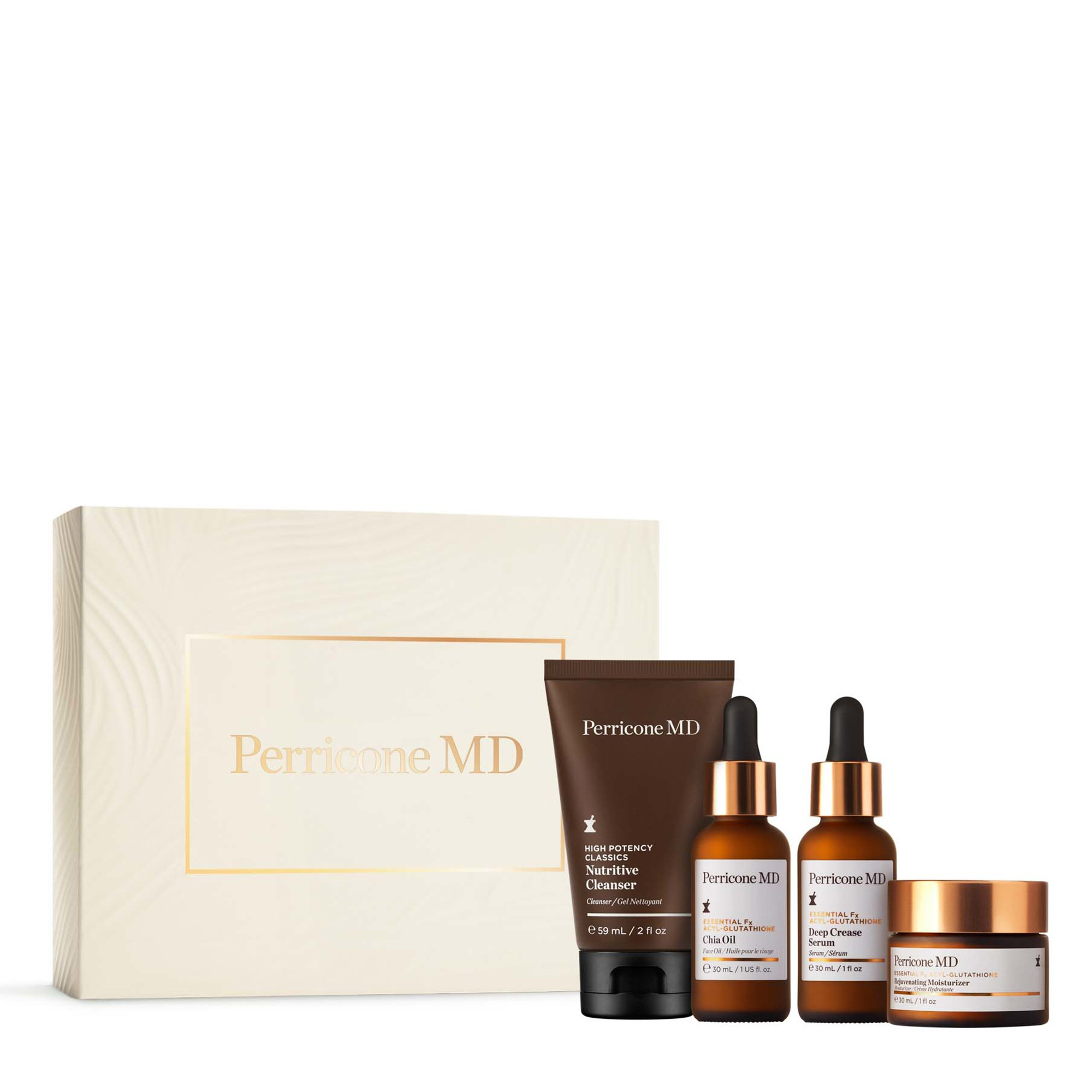 Perricone MD KIT Essential Fx Acyl-Glutathione Targeted Correction Quad ...