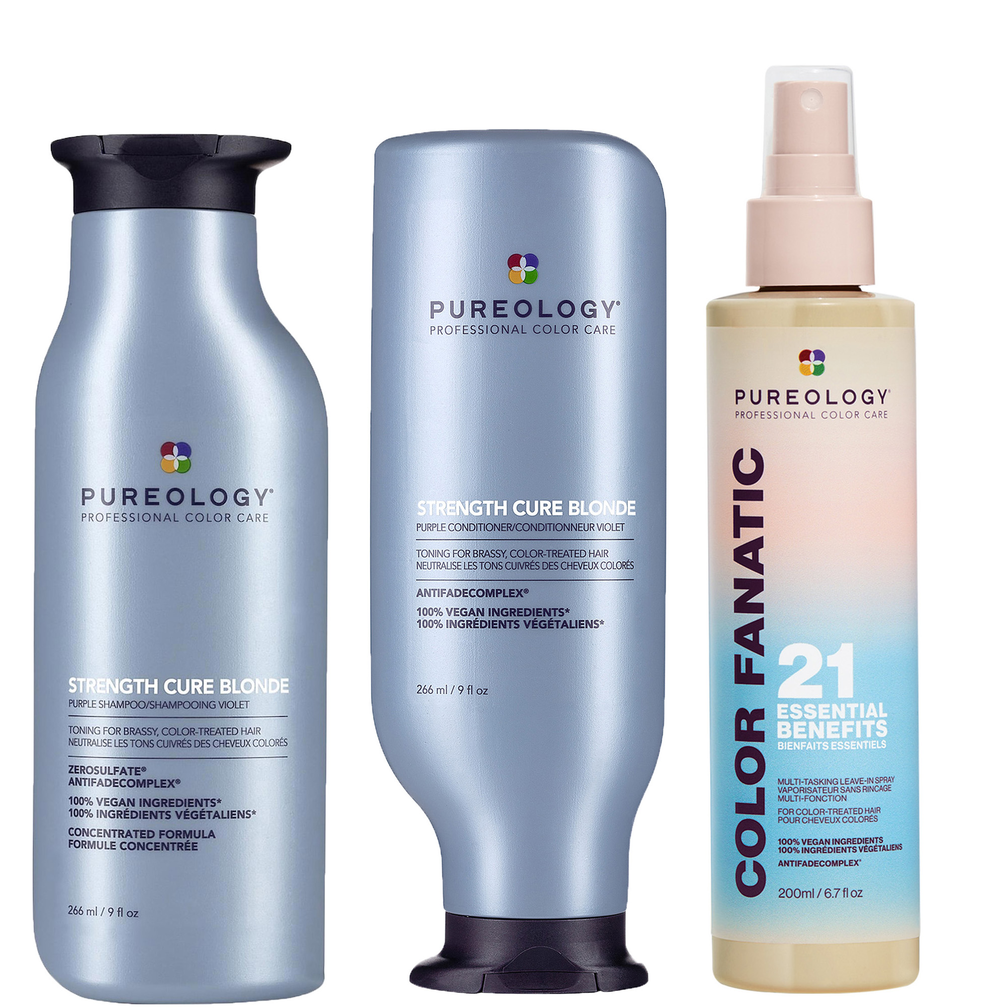Pureology Strength Cure Blonde Purple Shampoo, Conditioner and Color ...
