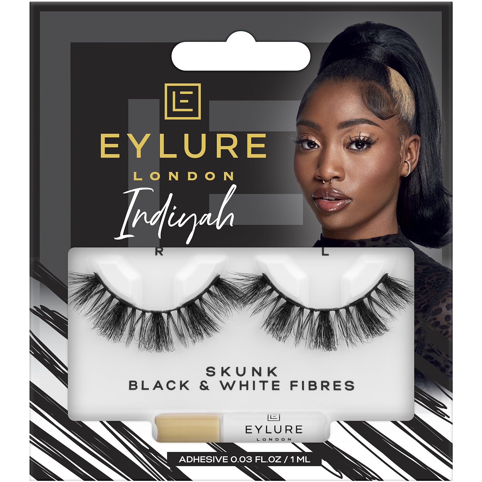 Eylure Lash Squad Indiyah False Lashes - Skunk | LOOKFANTASTIC