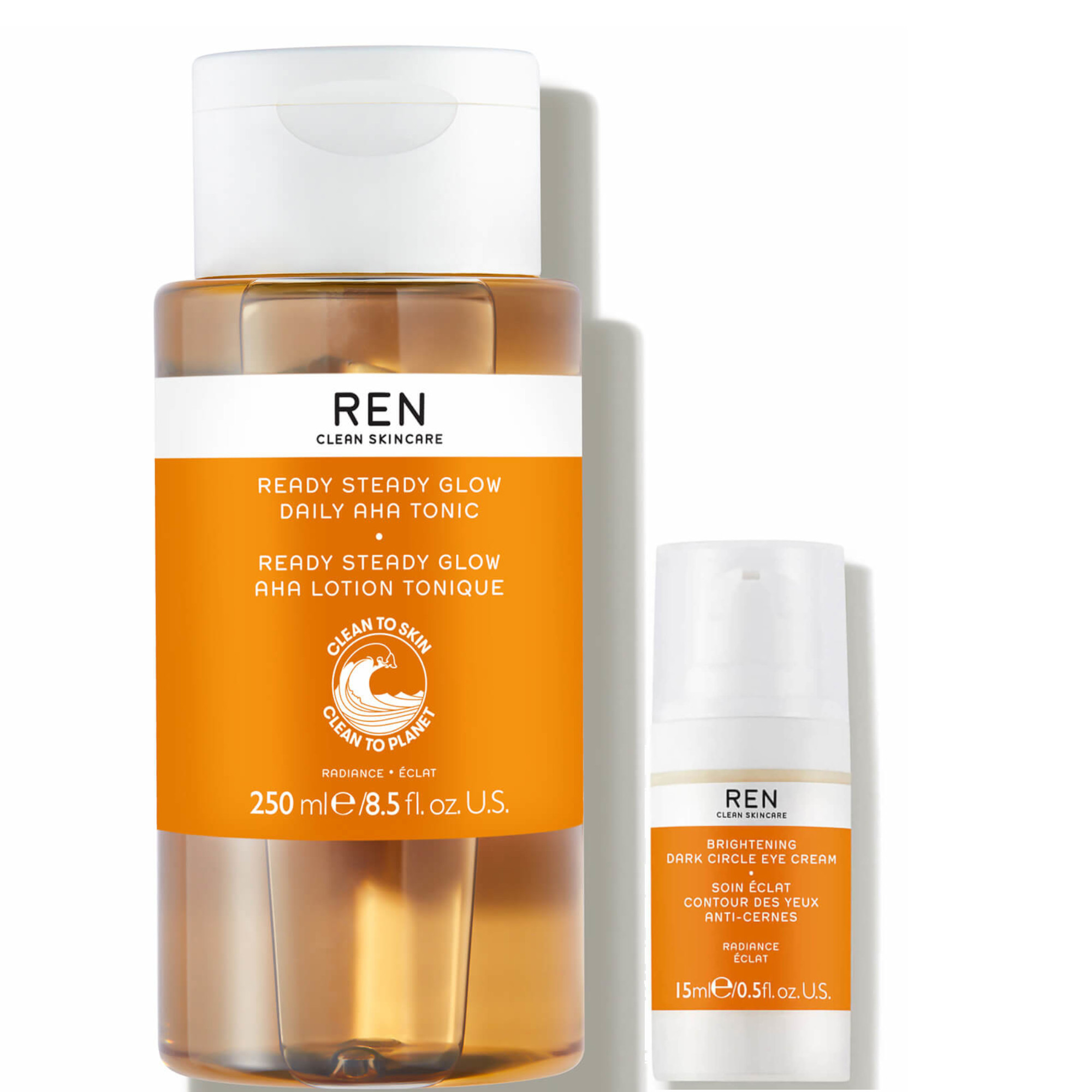 REN Clean Skincare Ready Steady Glow and Dark Circle Eye Cream Set ...
