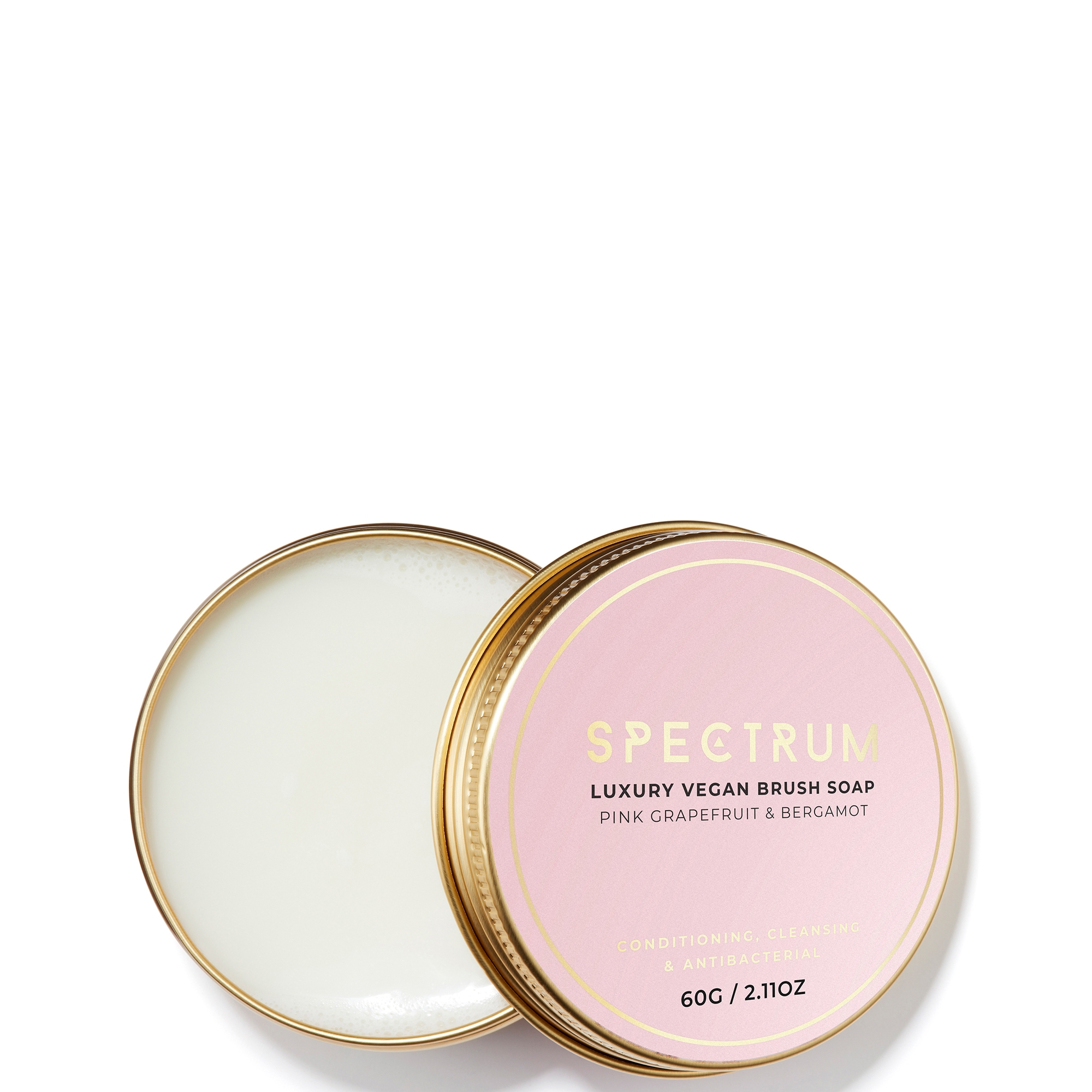 Spectrum Cleaning Pink Grapefruit & Bergamot Vegan Brush Soap ...