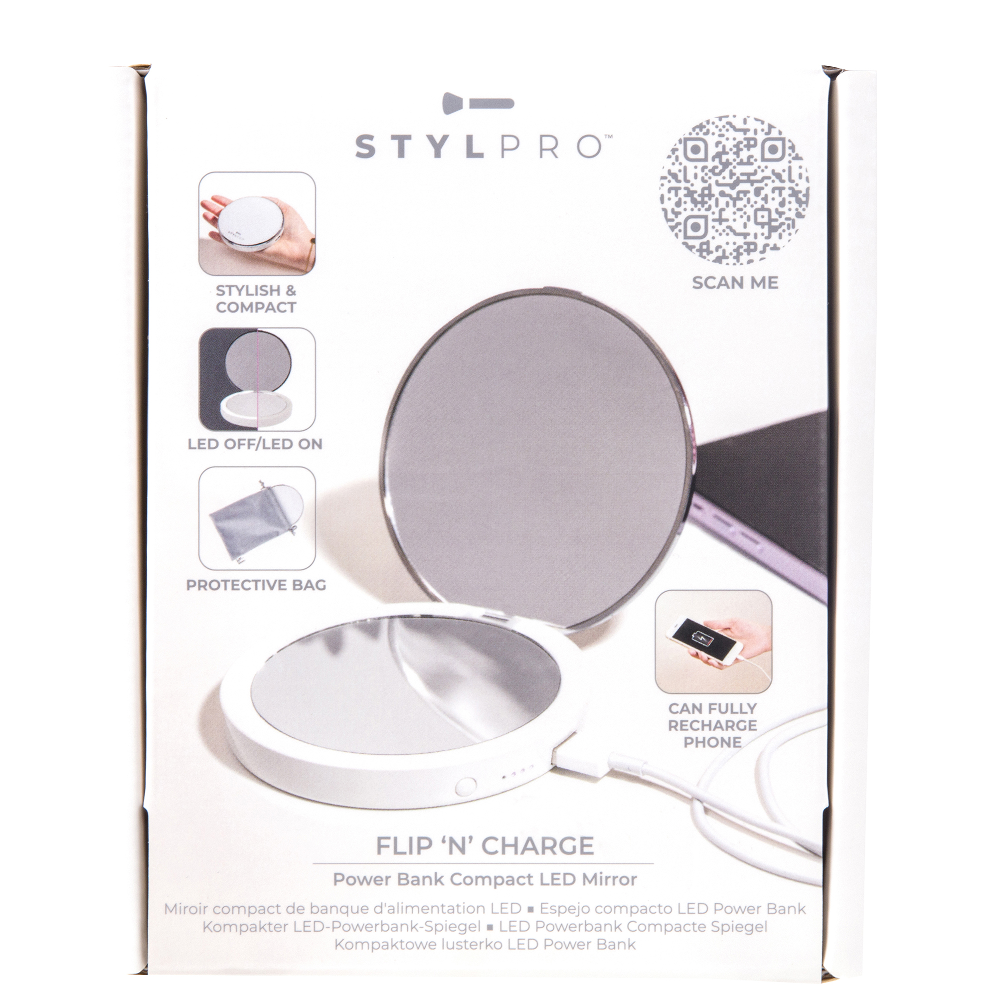 StylPro Flip 'N' Charge Mirror | LOOKFANTASTIC