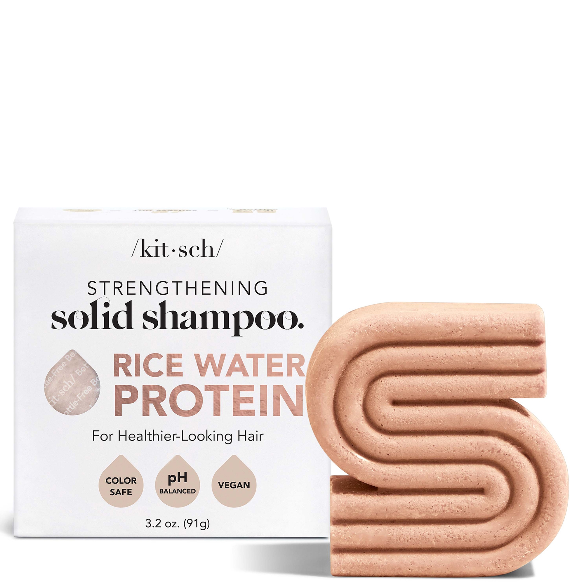 Kitsch Rice Water Protein Shampoo Bar - Strengthening | LOOKFANTASTIC