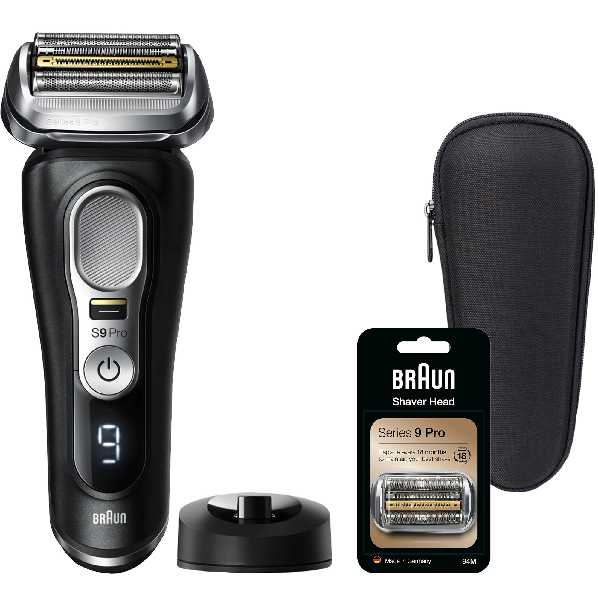 Braun Series 9 9410s Elektrorasierer mit Ersatzklinge 94M