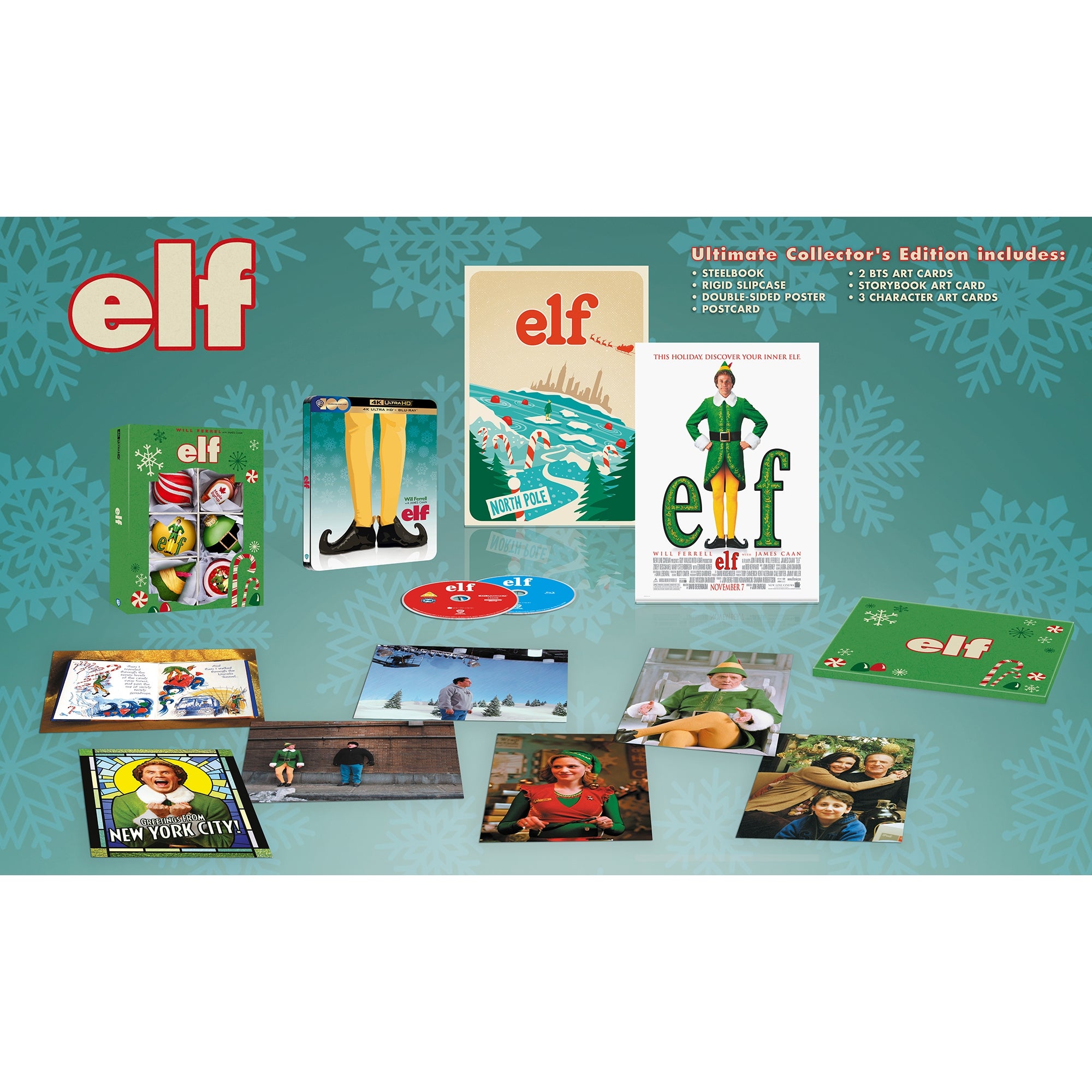 Elf 20th Anniversary Ultimate Collector's Edition 4K Ultra HD Steelbook ...