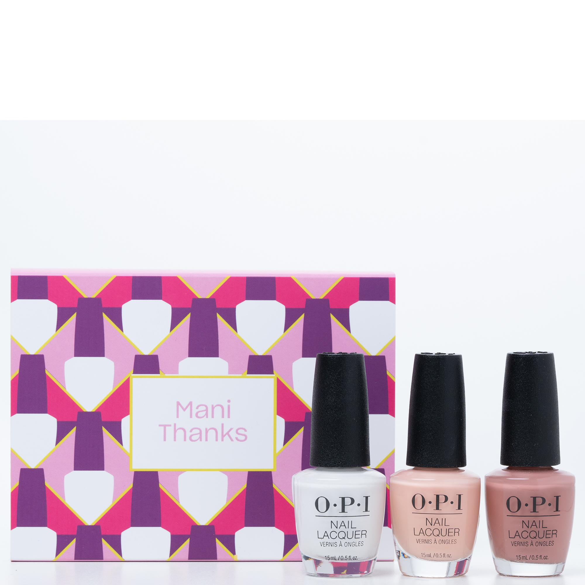 OPI Mani Thanks Gift Box Set 3 x 15ml | LOOKFANTASTIC