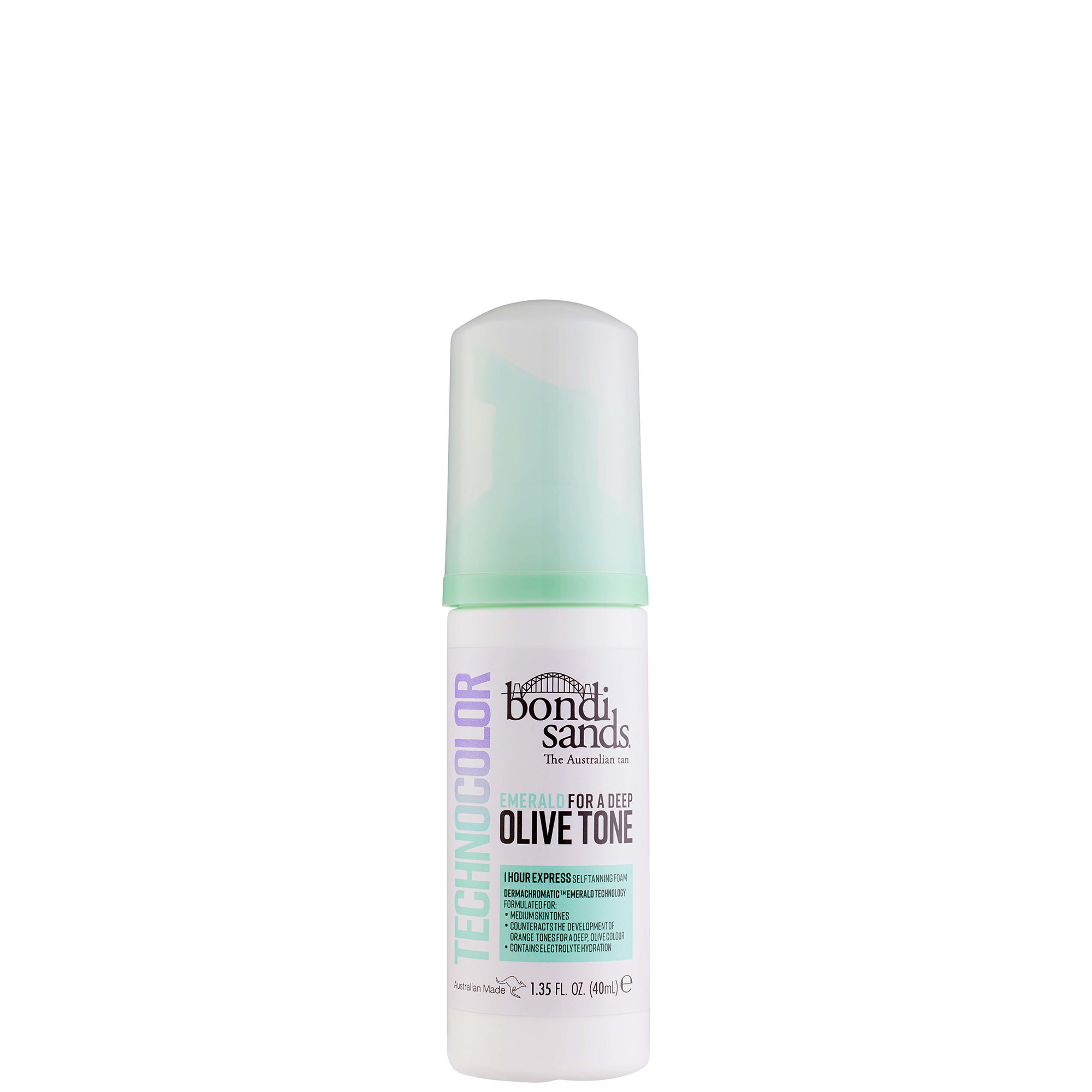 Bondi Sands Technocolor 1 Hour Express Self Tanning Foam - Emerald 40ml ...