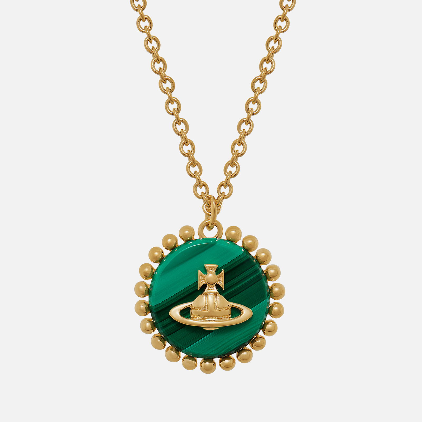 Vivienne westwood green orb necklace store