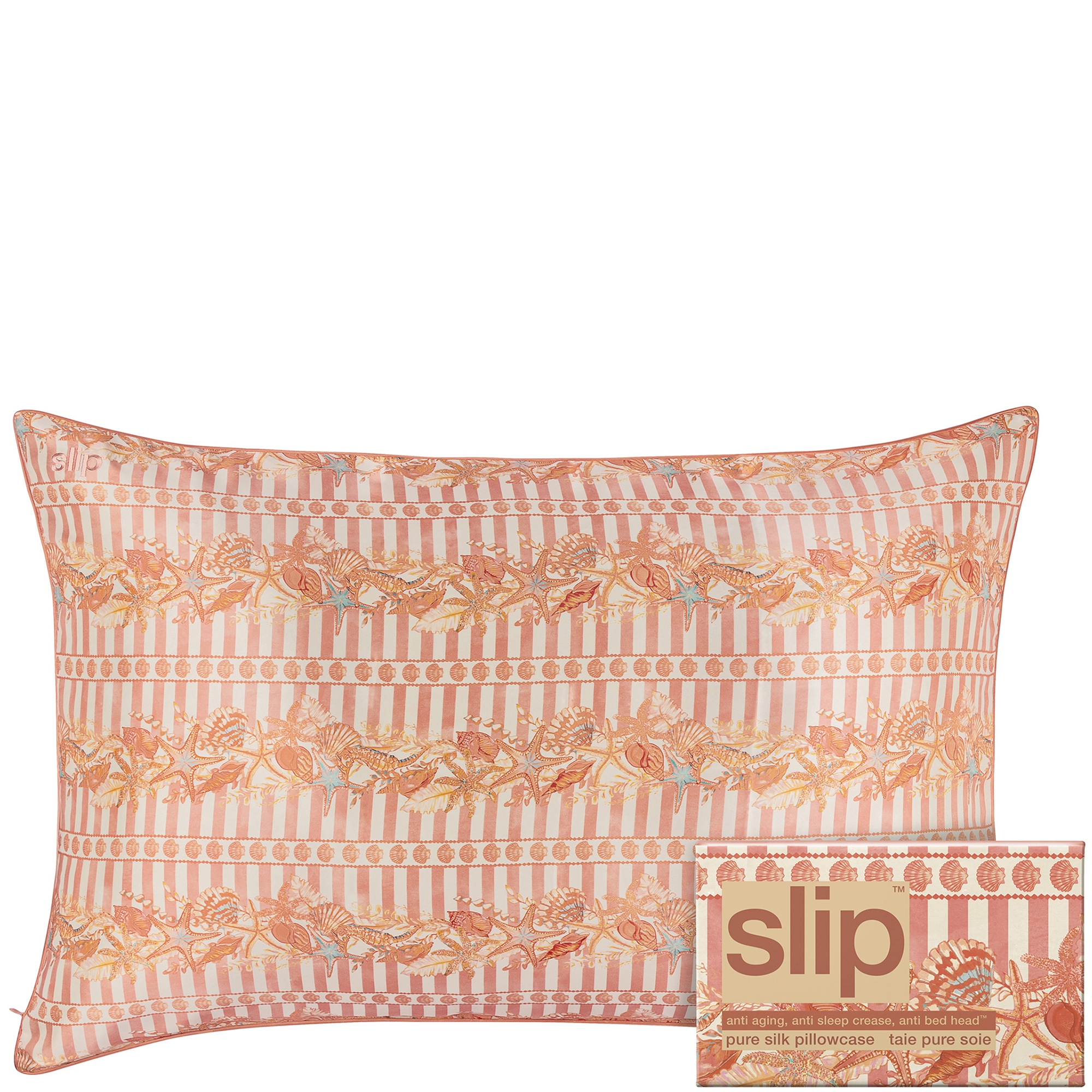 Slip Pure Silk Queen Pillowcase - Seashell | Cult Beauty