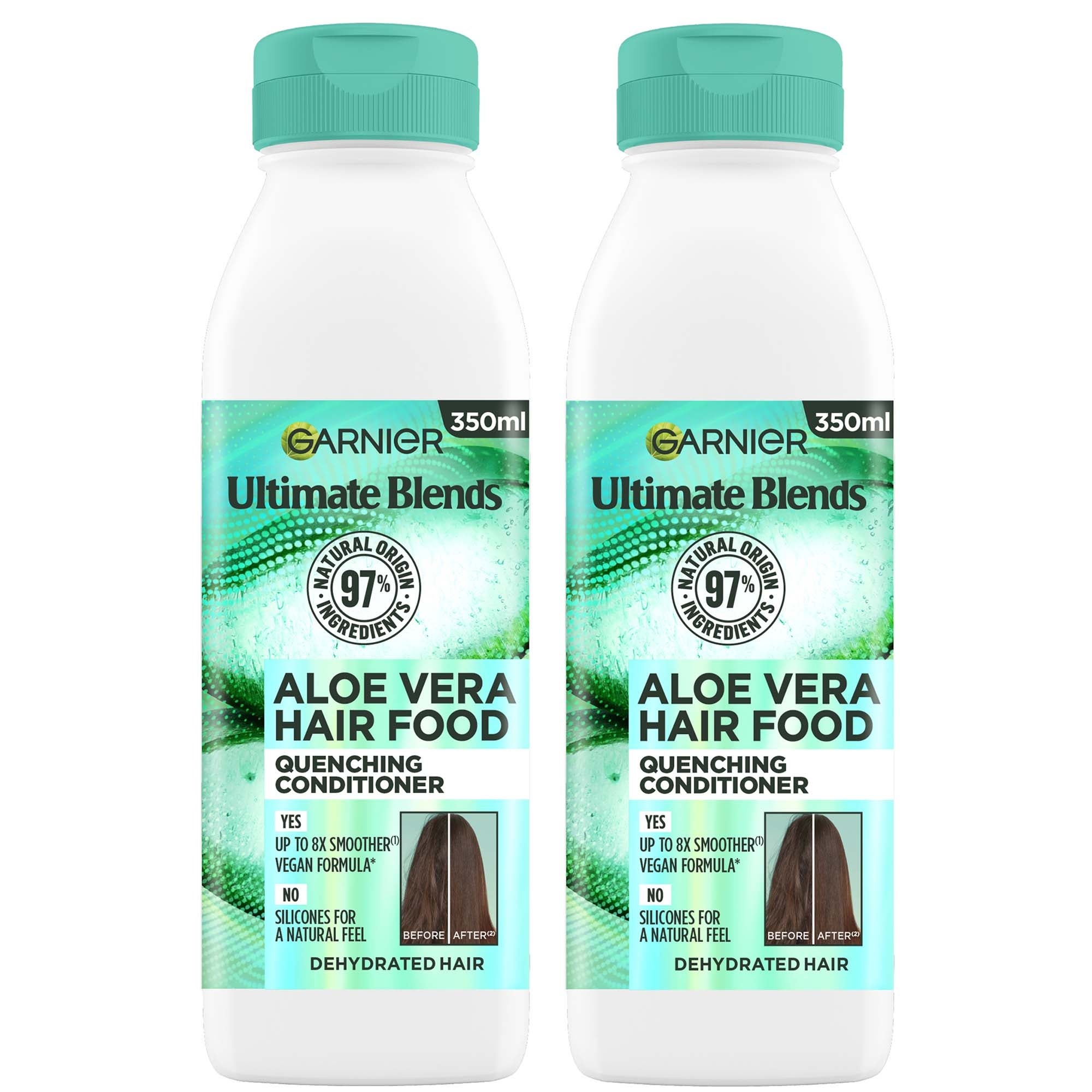 Garnier Ultimate Blends Aloe Vera 3-in-1 Plumping Hair Mask Duo ...