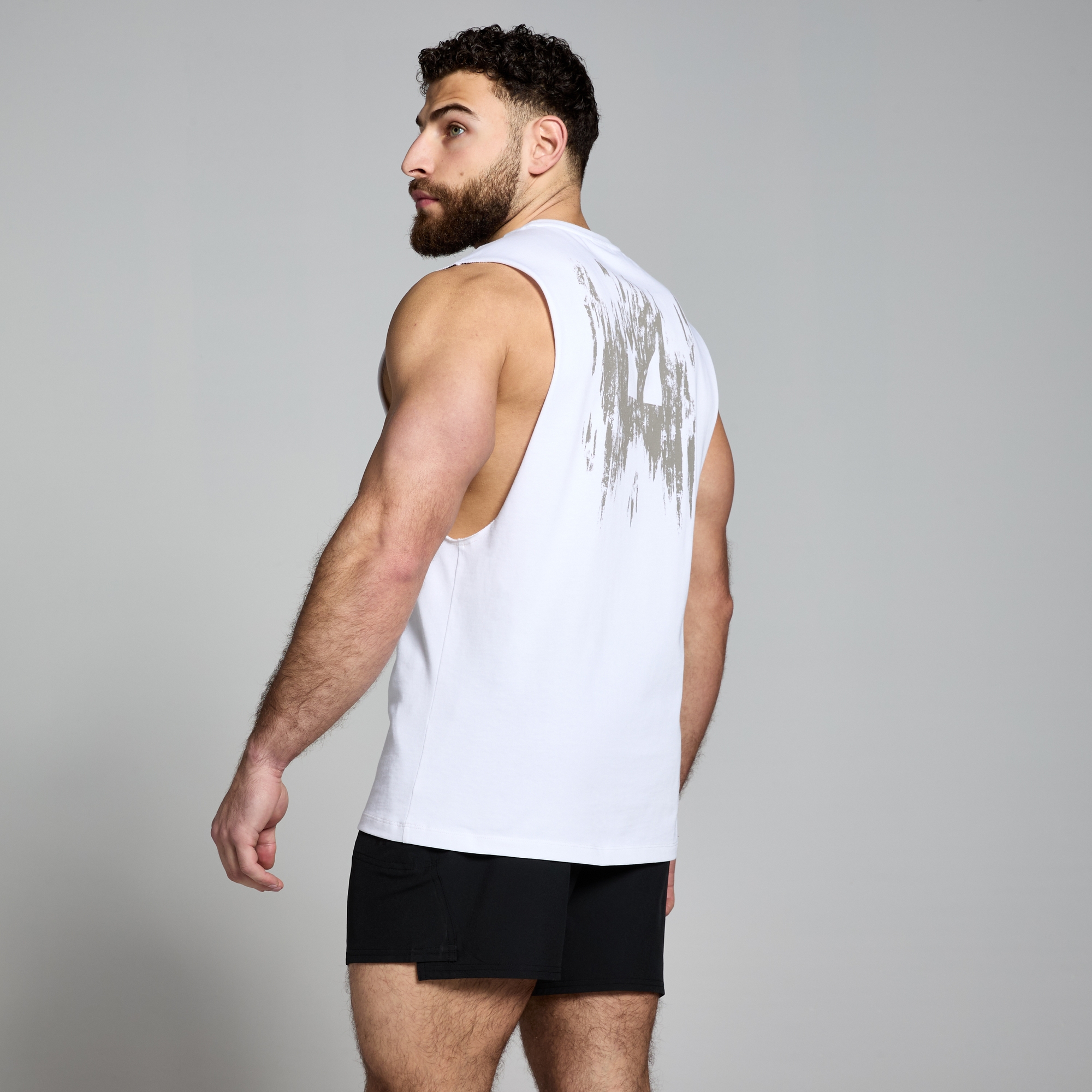MP Men's Clay Graphic Tank - Washed Black | Myprotein