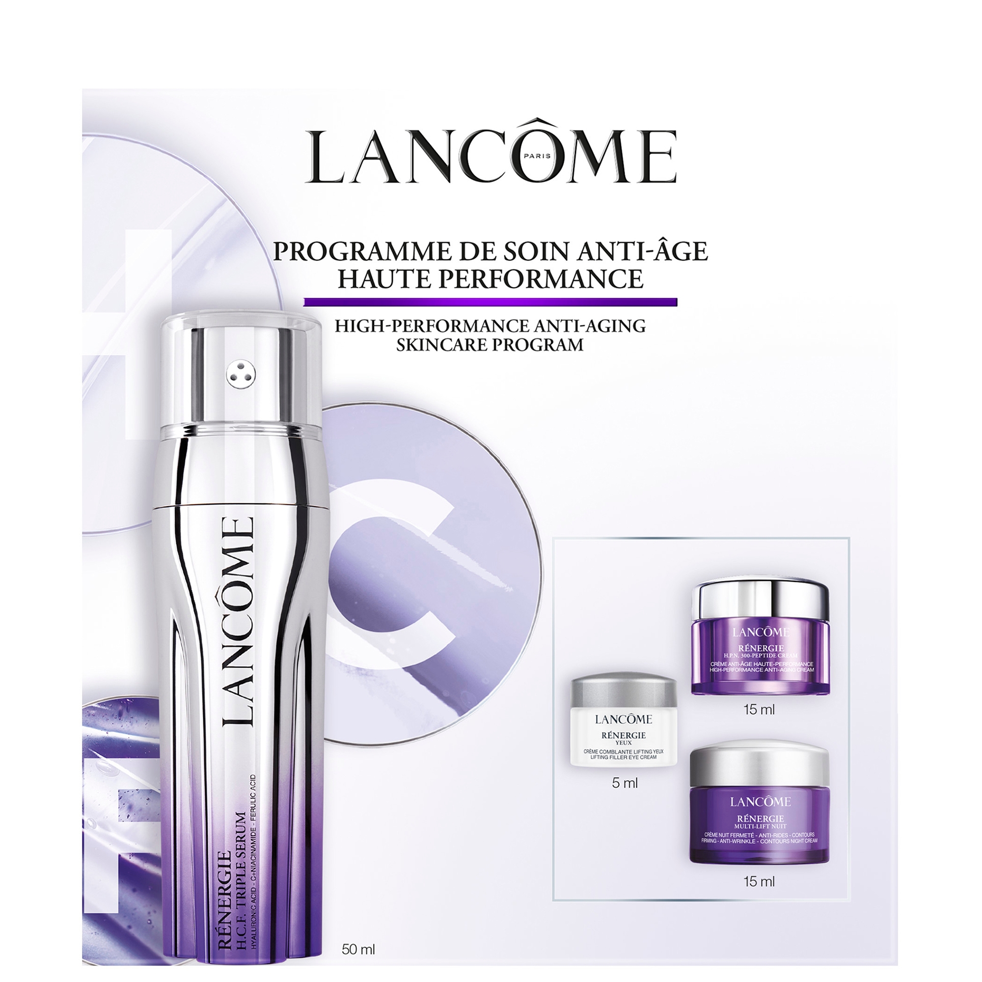 Lancôme Triple Serum 50ml Routine Set | LOOKFANTASTIC