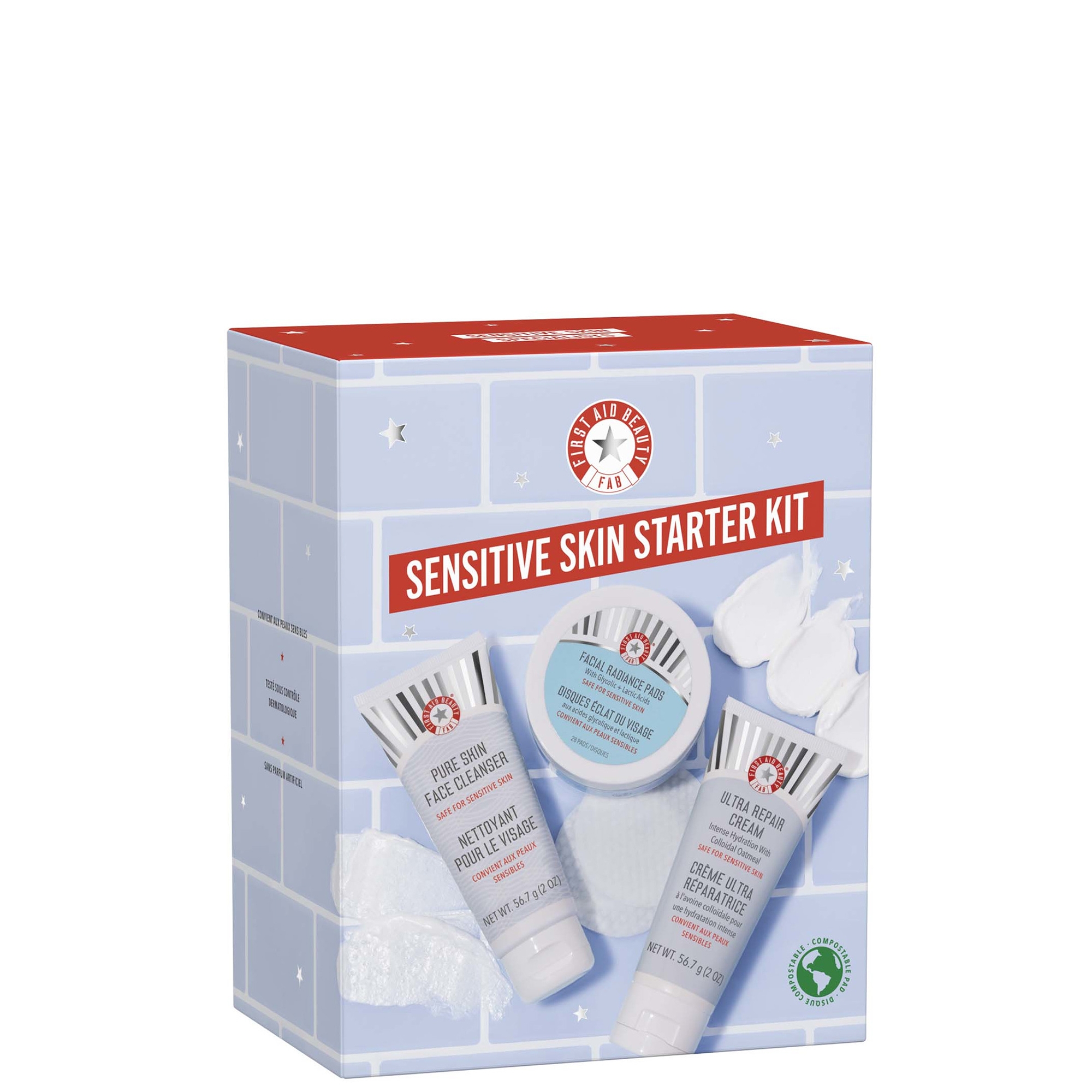 First Aid Beauty Sensitive Skin Starter Kit | LOOKFANTASTIC
