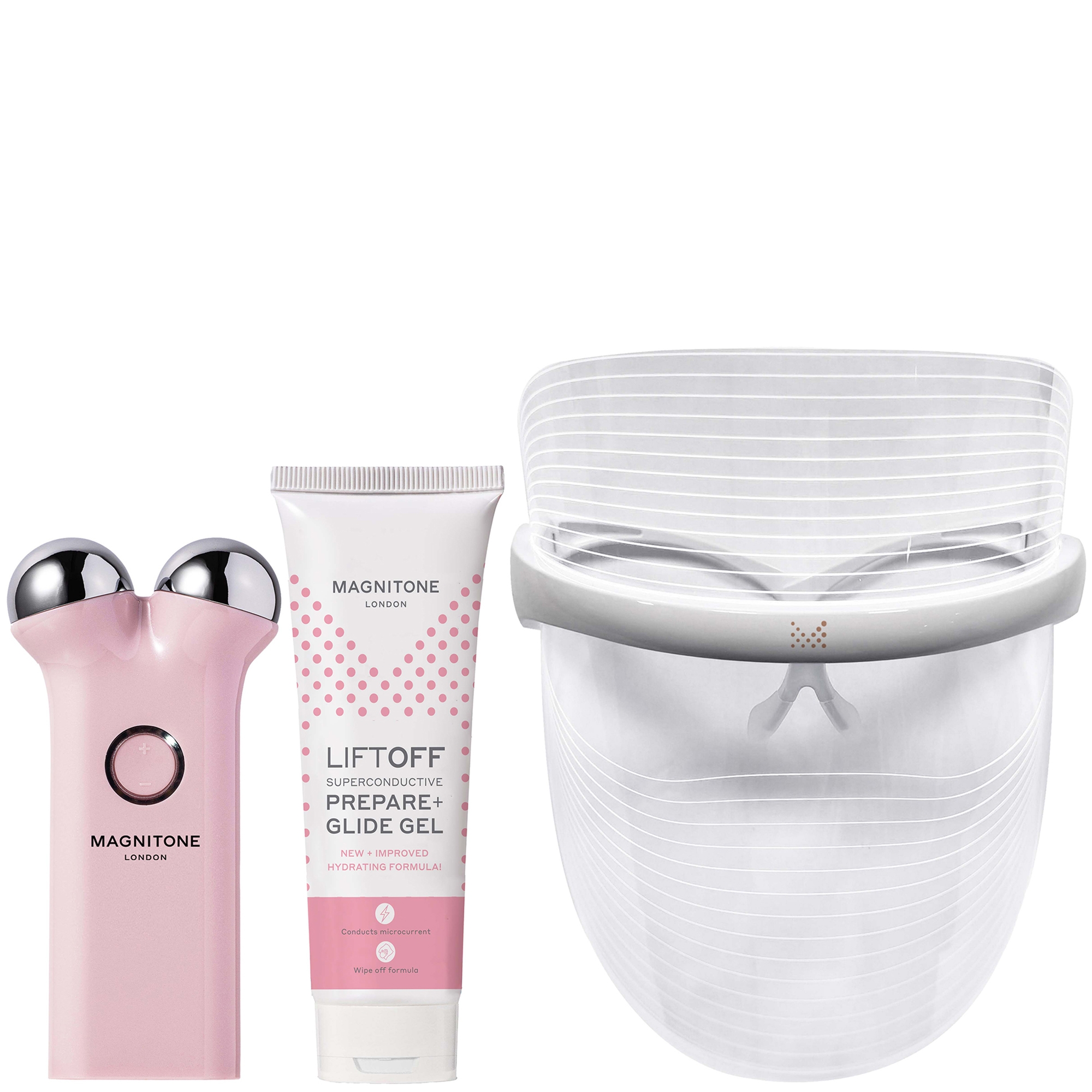 MAGNITONE London LiftOff Microcurrent and GetLit LED Face Mask Hero ...
