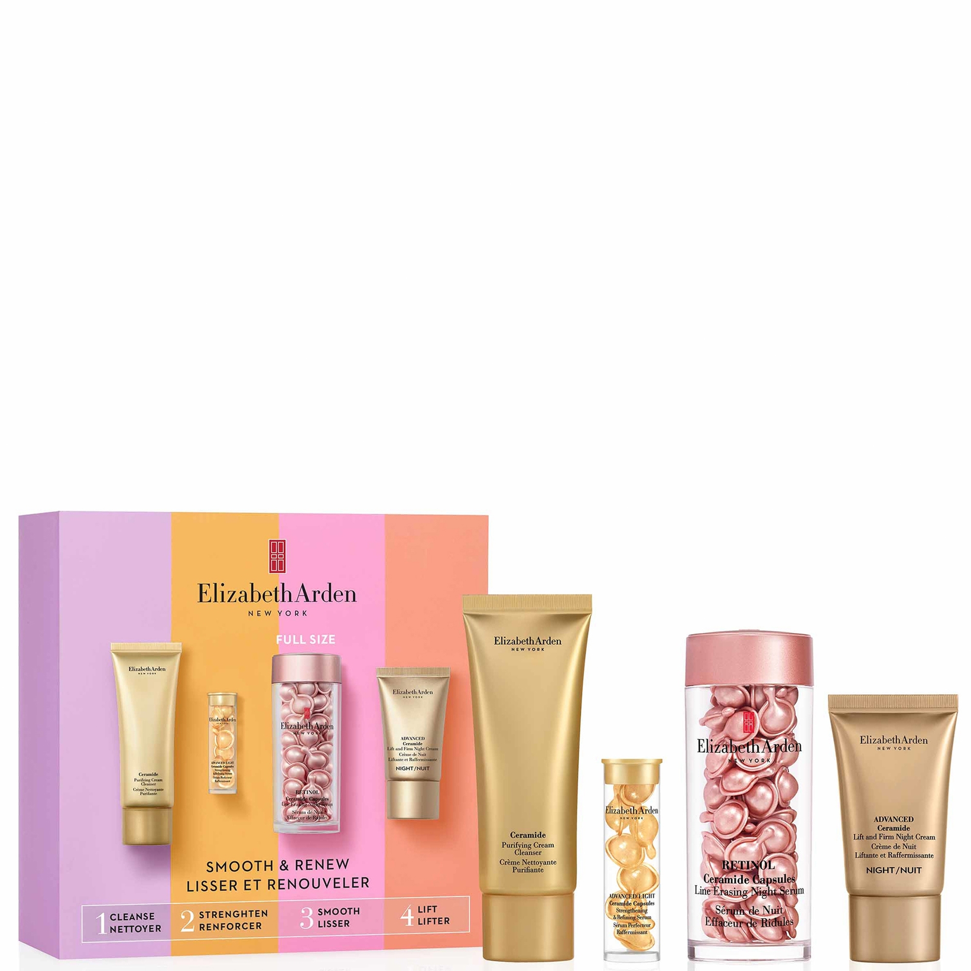 Elizabeth Arden SMOOTH & RENEW Retinol Ceramide Capsules 4-Piece Gift ...