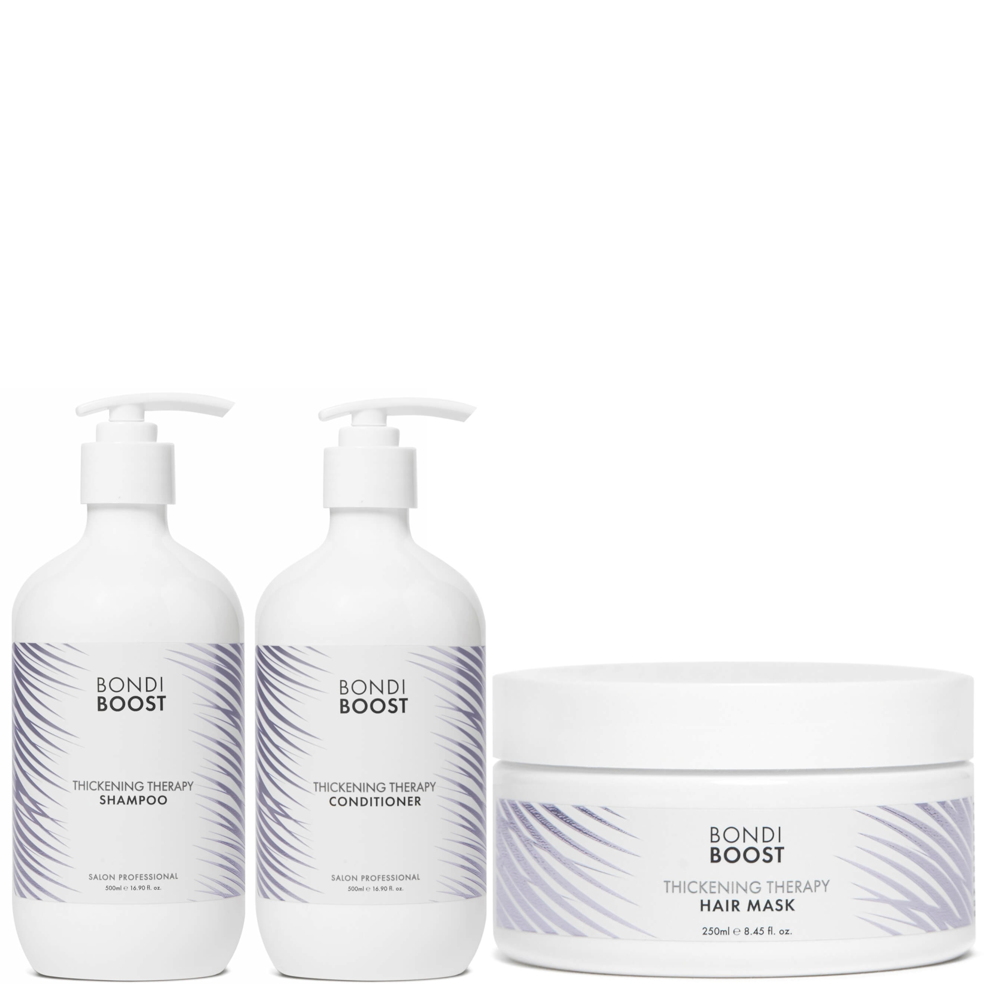 BondiBoost Thickening Therapy Care Plus Hair Mask Trio | LOOKFANTASTIC
