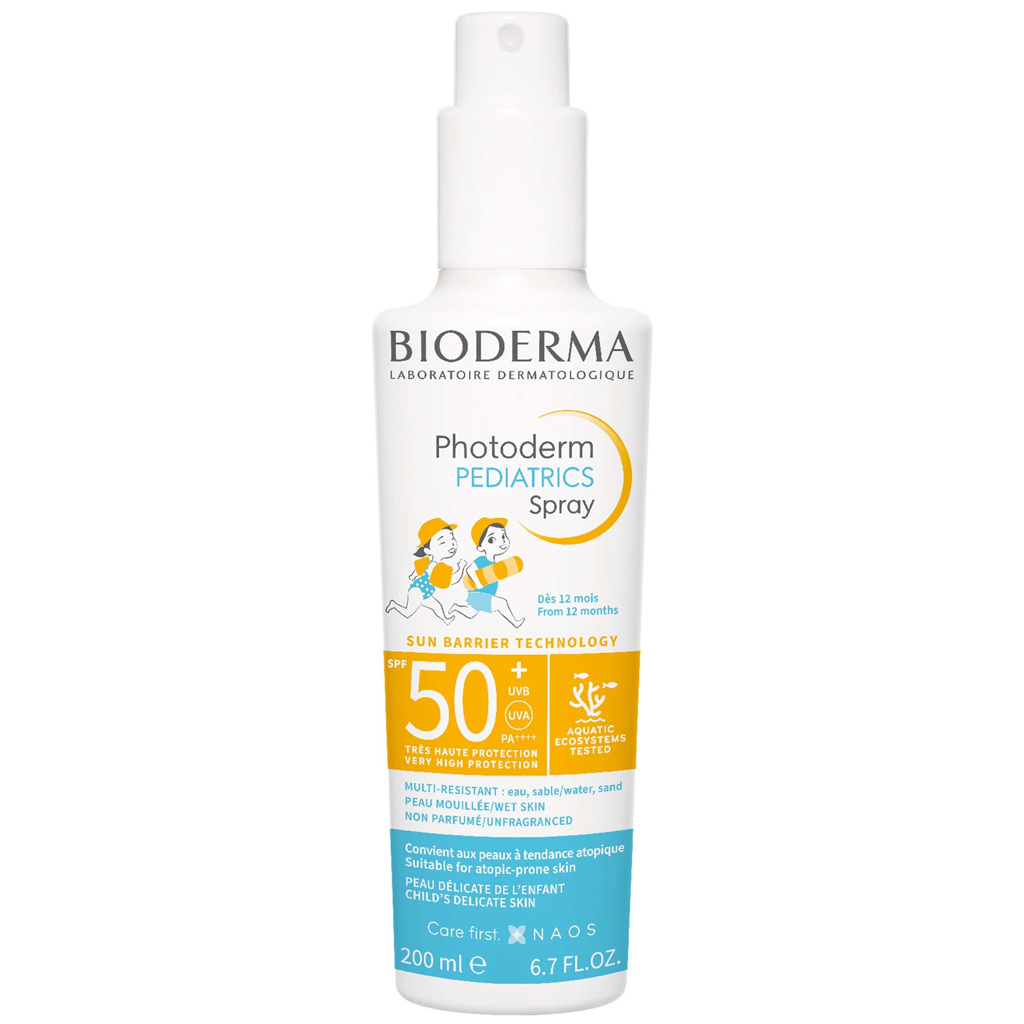 Bioderma Photoderm Pediatrics Spray SPF 50+ Multi-Resistant Non-Greasy ...