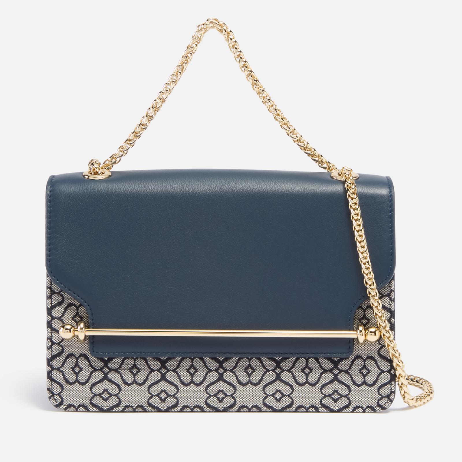 Strathberry East/West Monogram Leather Crossbody Bag | Coggles