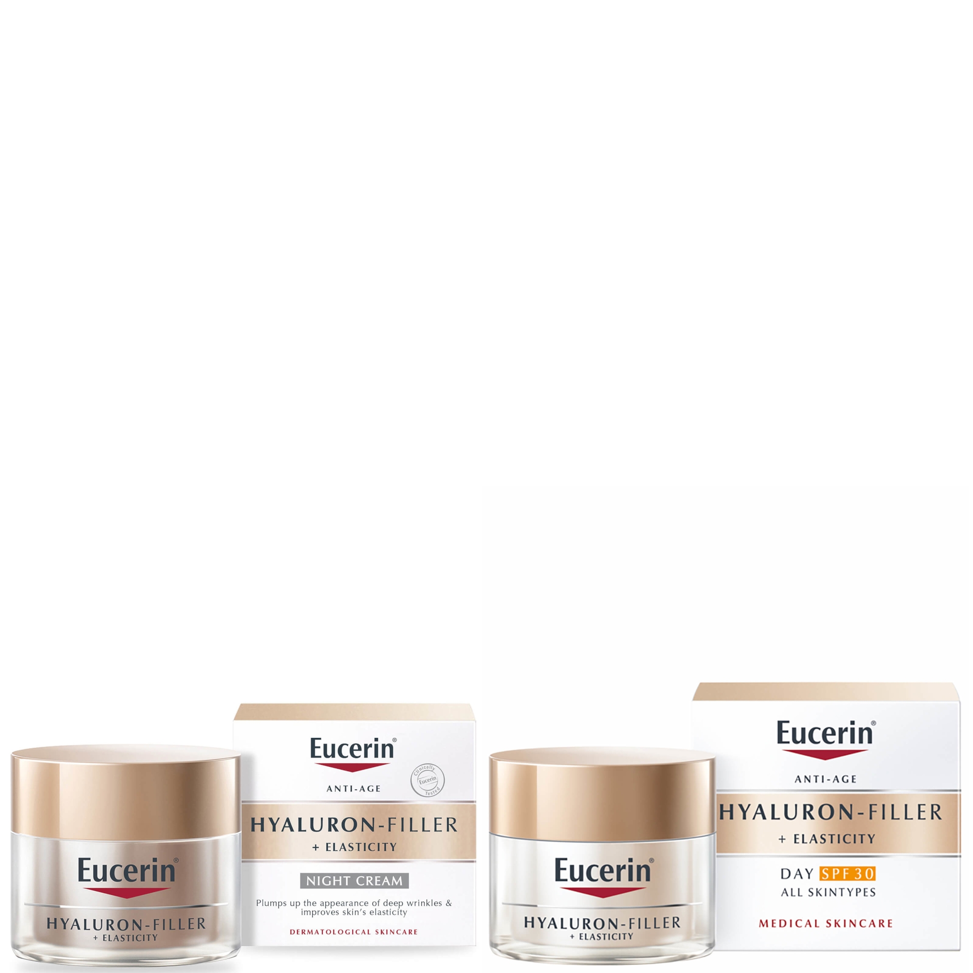 Eucerin Hyaluron-Filler and Elasticity Anti-Ageing Duo | LOOKFANTASTIC